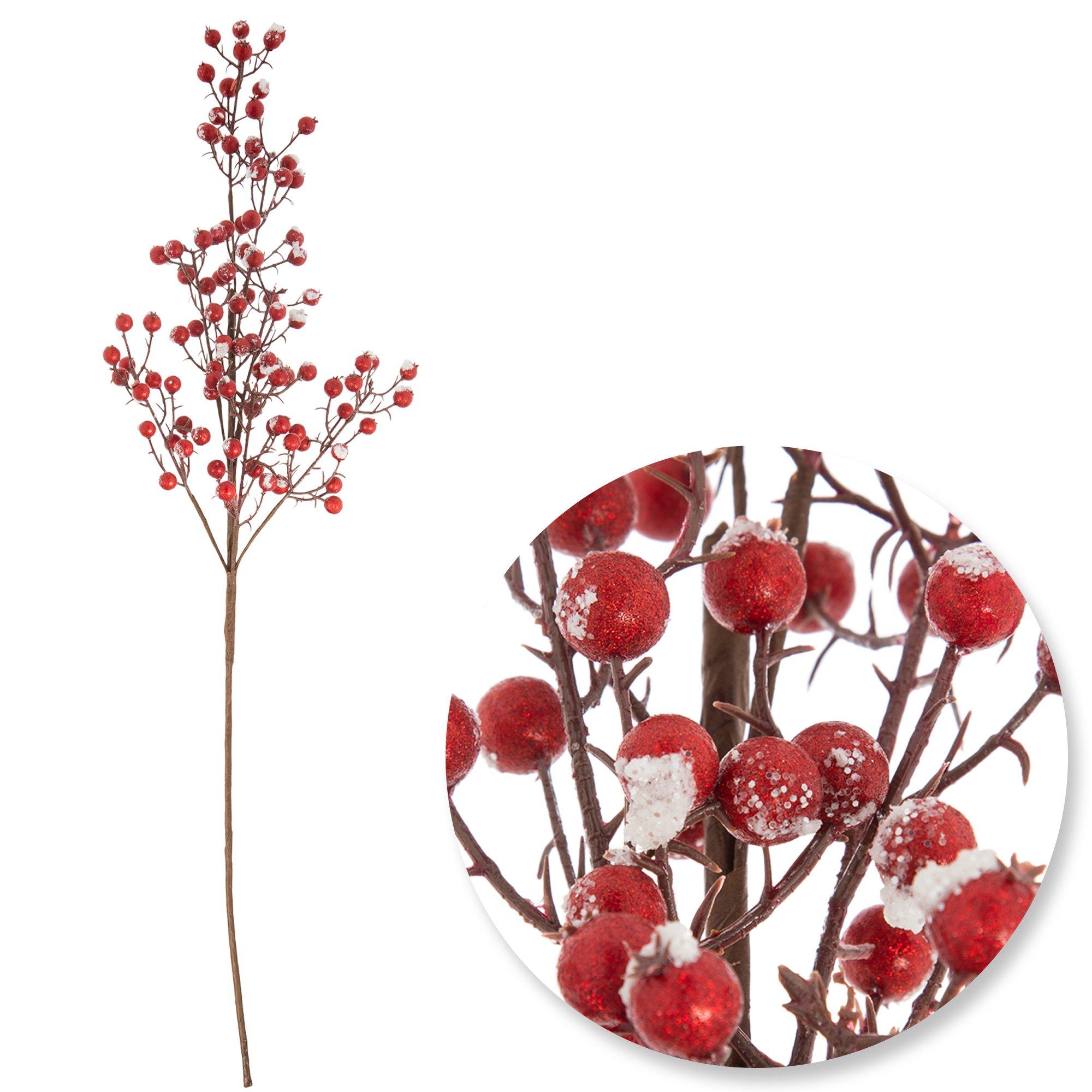 Frosted Glitter Berry Spray | Hobby Lobby | 6330476