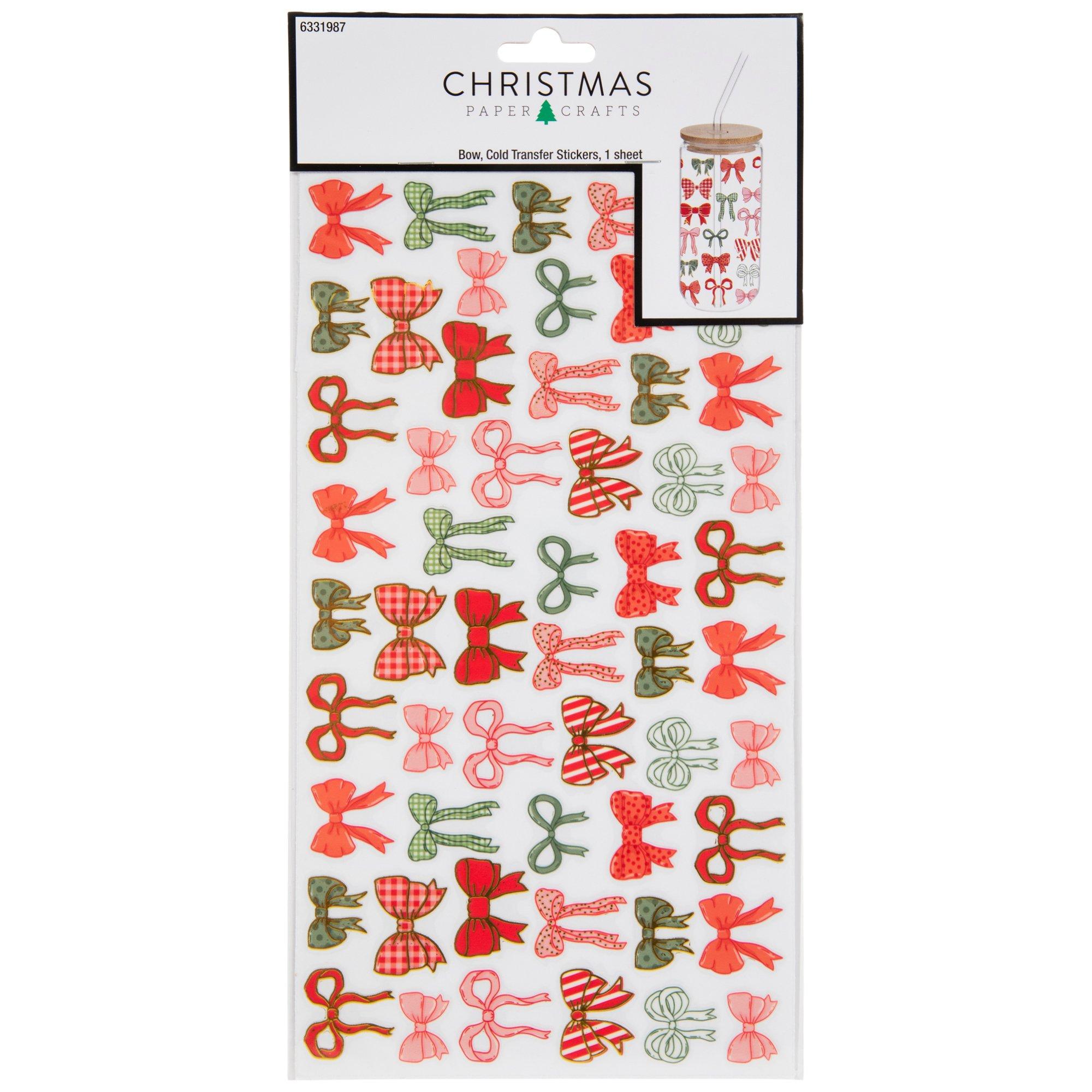 Patterned Bows Cold Transfer Sticker | Hobby Lobby | 6331987
