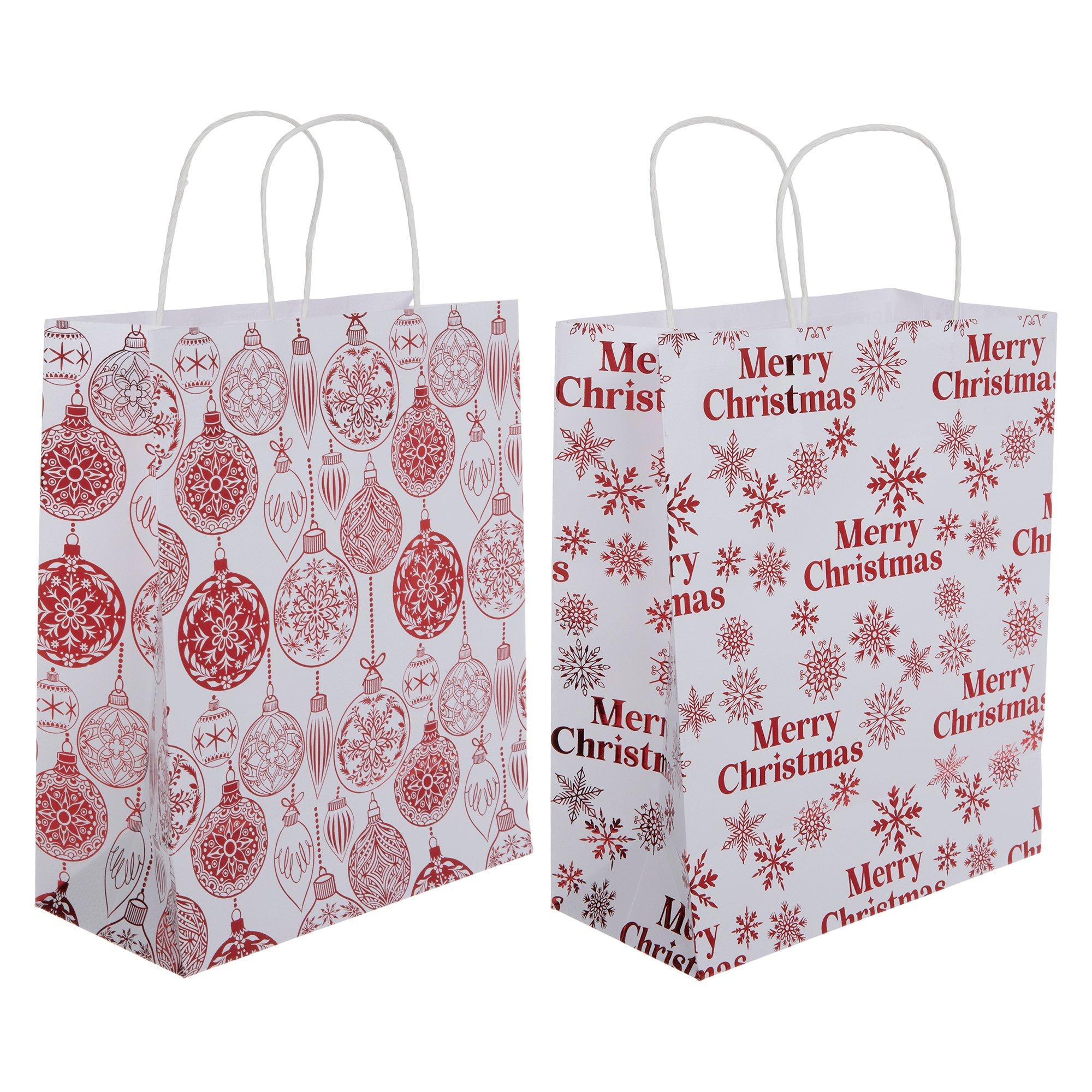 Red Foil Merry Christmas Gift Bags | Hobby Lobby | 6332563