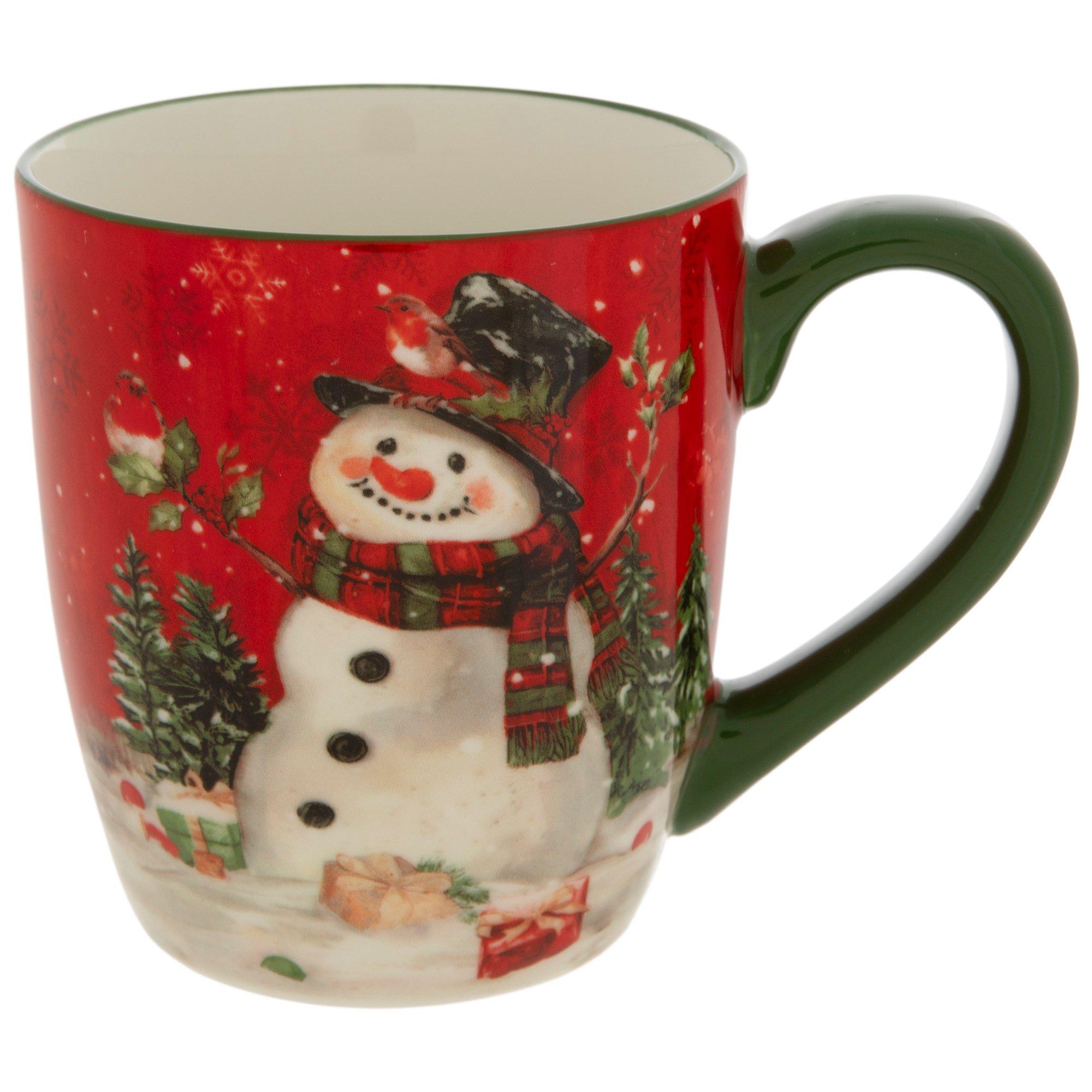 Smiling Snowman & Cardinal Mug | Hobby Lobby | 6343495
