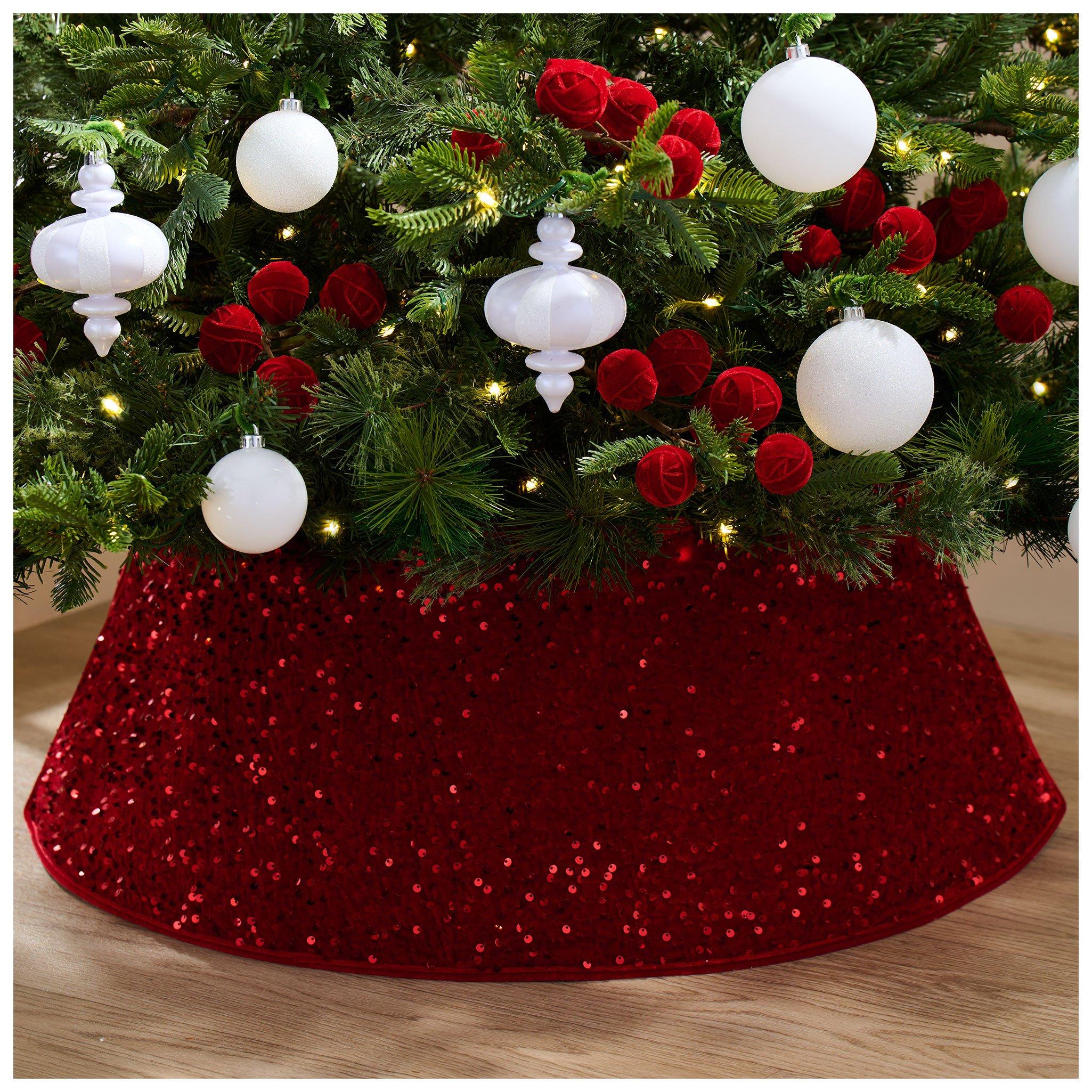 Red Sequin Tree Collar | Hobby Lobby | 6347942