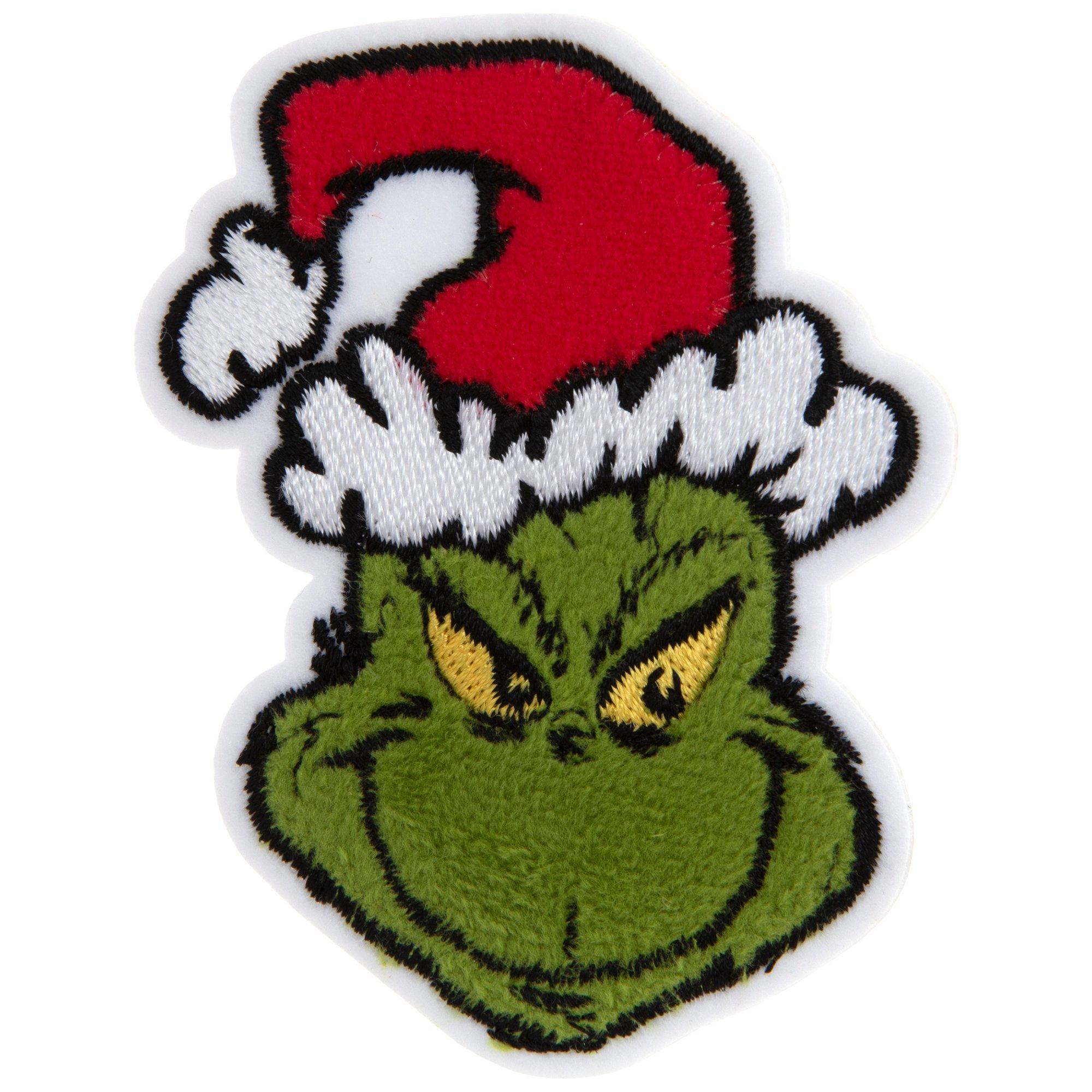 Grinch Face Iron-On Sticker Patch | Hobby Lobby | 6348072
