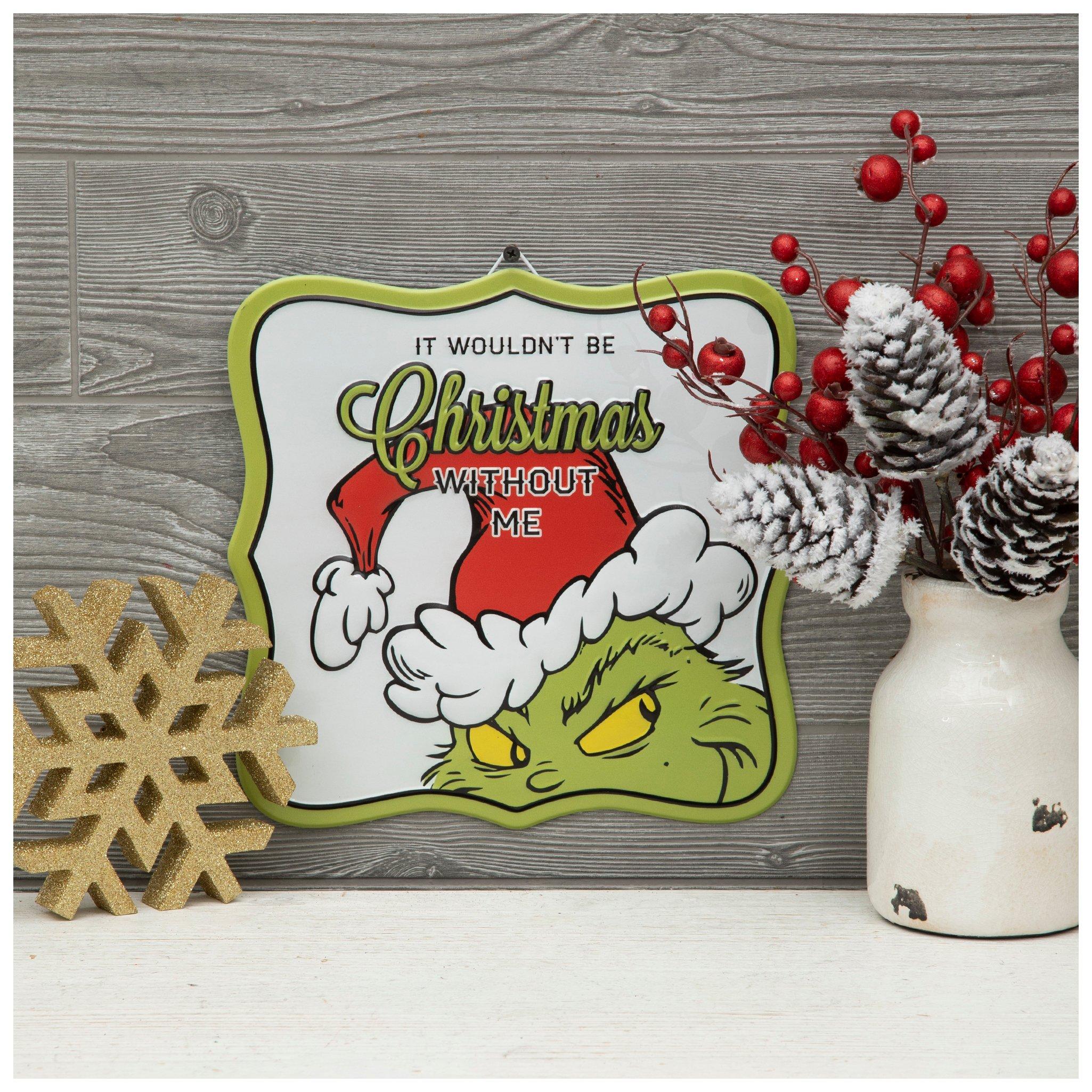 Grinch Ornate Square Metal Sign | Hobby Lobby | 6350557