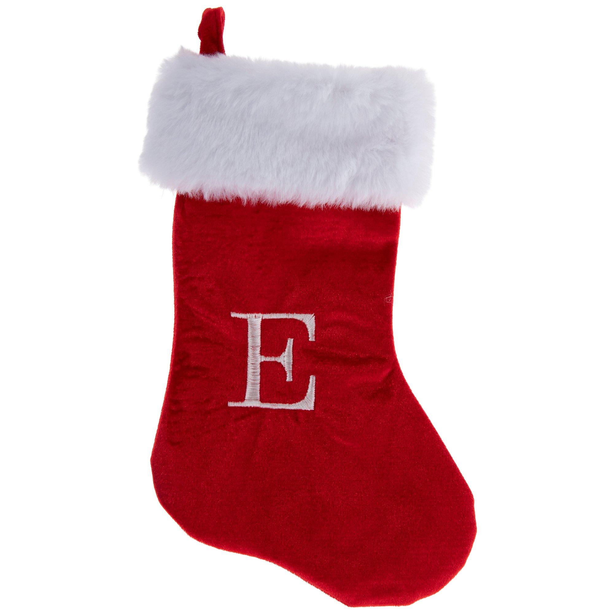 Red Velvet Monogram Stocking | Hobby Lobby | 6361463