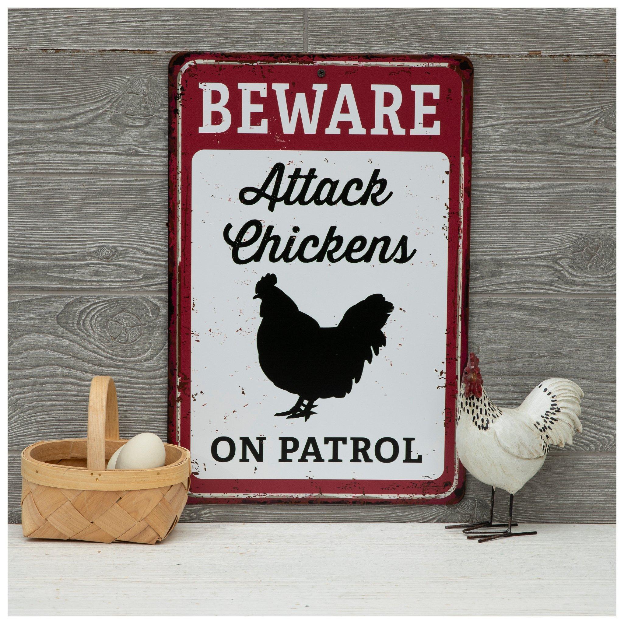 Attack Chickens Metal Sign | Hobby Lobby | 6364921