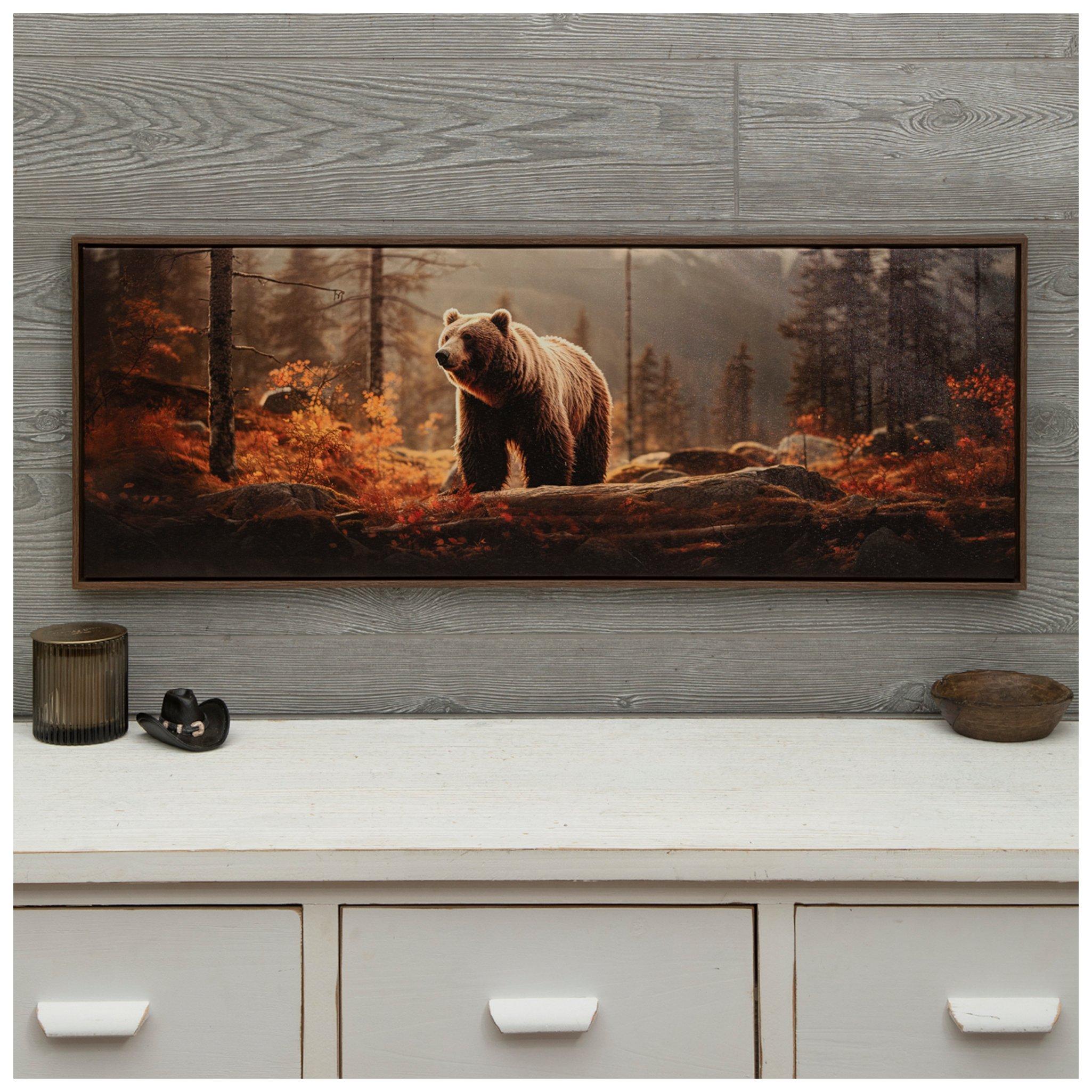King Of The Mountain Bear Canvas Wall Decor | Hobby Lobby | 6368559