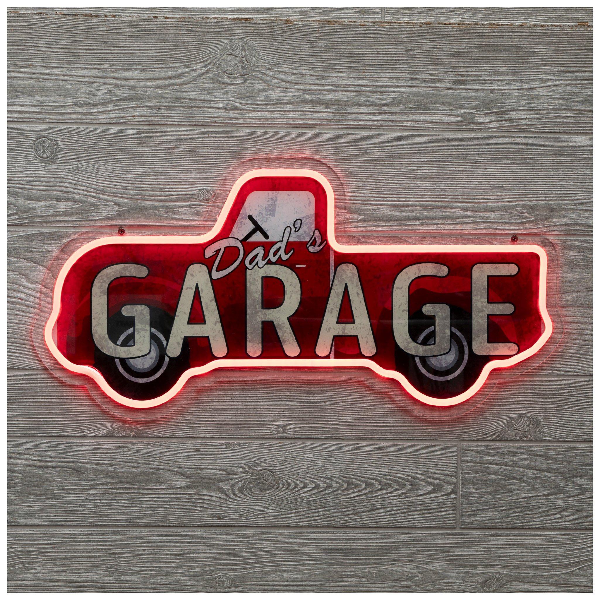 Dad's Garage Red Truck LED Neon Sign | Hobby Lobby | 6371041