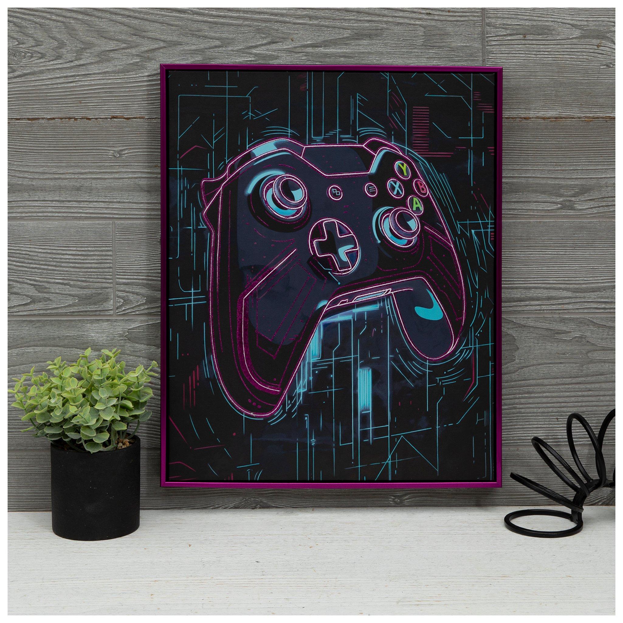 Metallic Game Controller Canvas Wall Decor | Hobby Lobby | 6374169