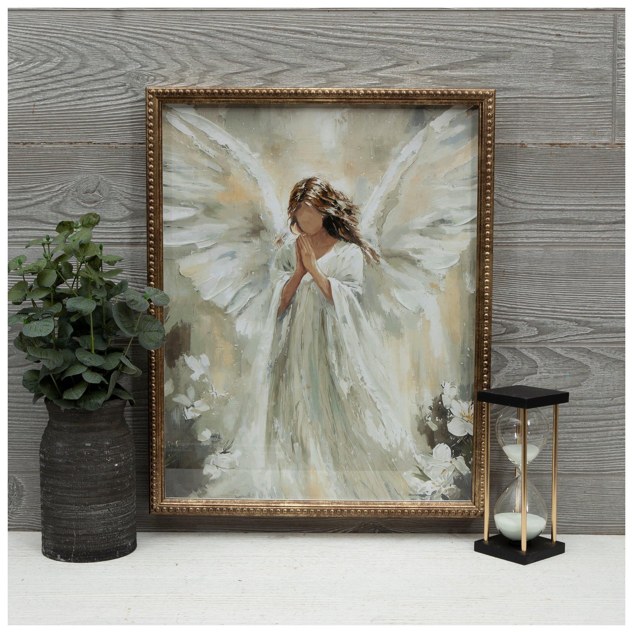 Praying Angel Framed Wall Decor | Hobby Lobby | 6377113