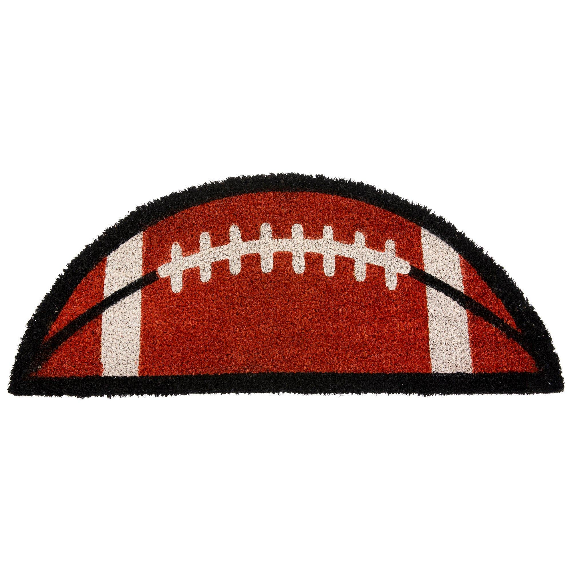 Football Half Circle Coir Doormat | Hobby Lobby | 6378368