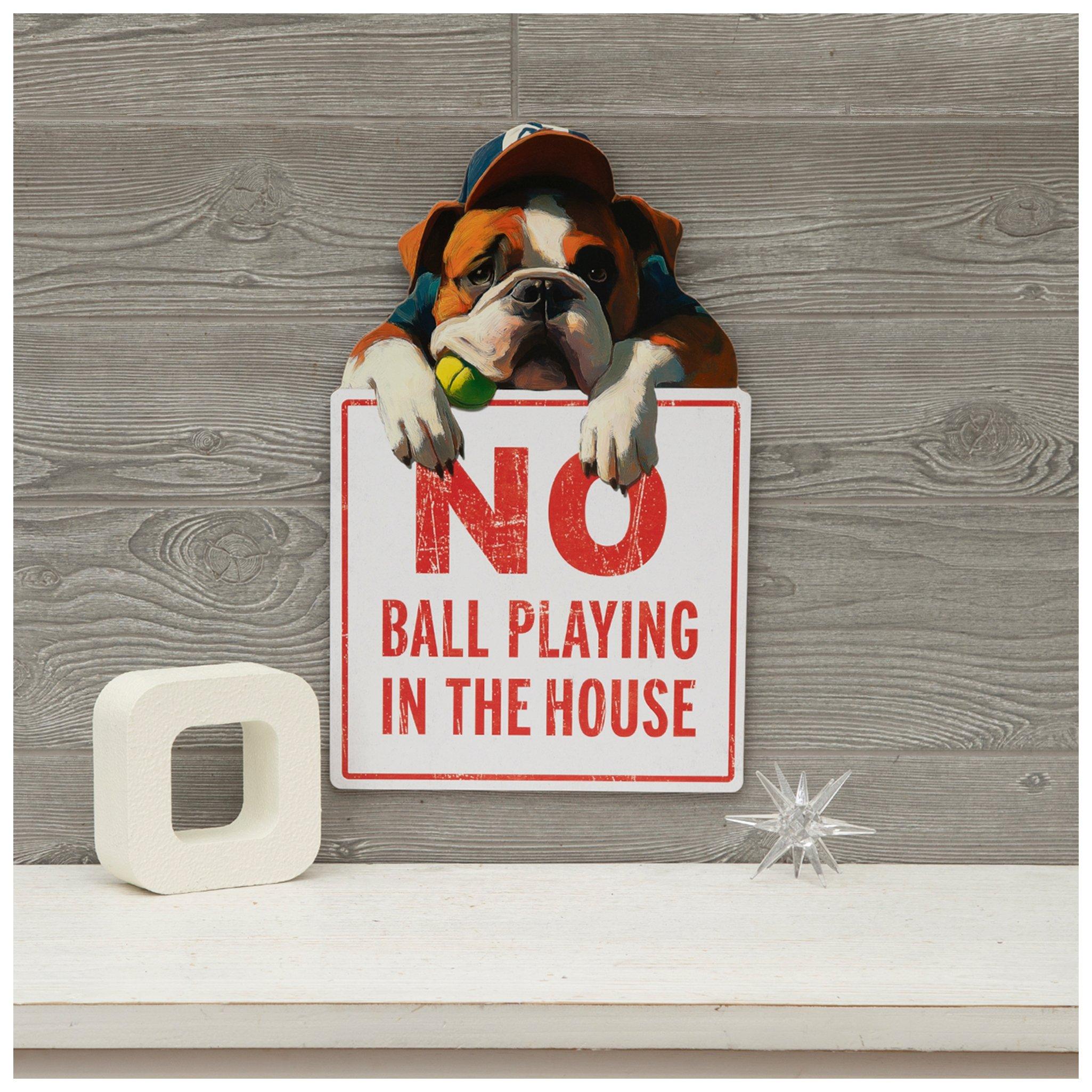 No Ball Playing Wood Wall Decor | Hobby Lobby | 6378657