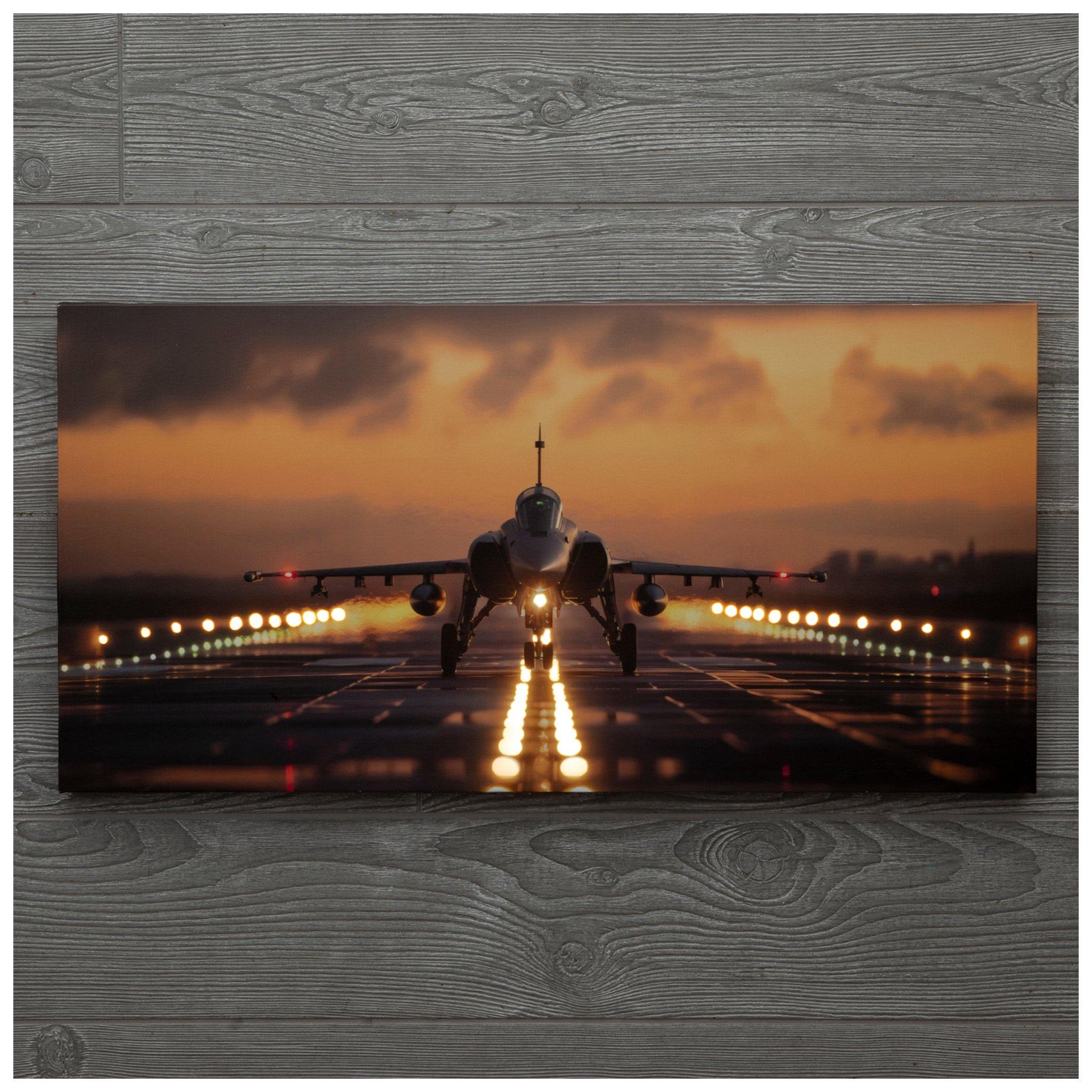Airplane Light Up Canvas Wall Decor | Hobby Lobby | 6379077