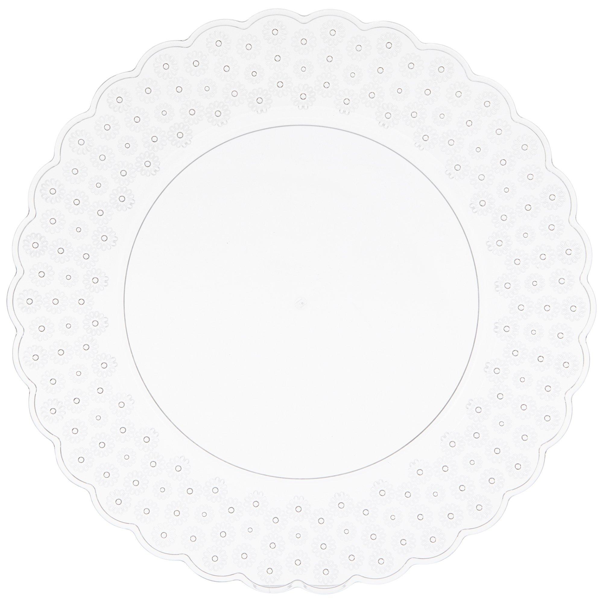 Scalloped Floral Edge Charger Plate | Hobby Lobby | 6387914