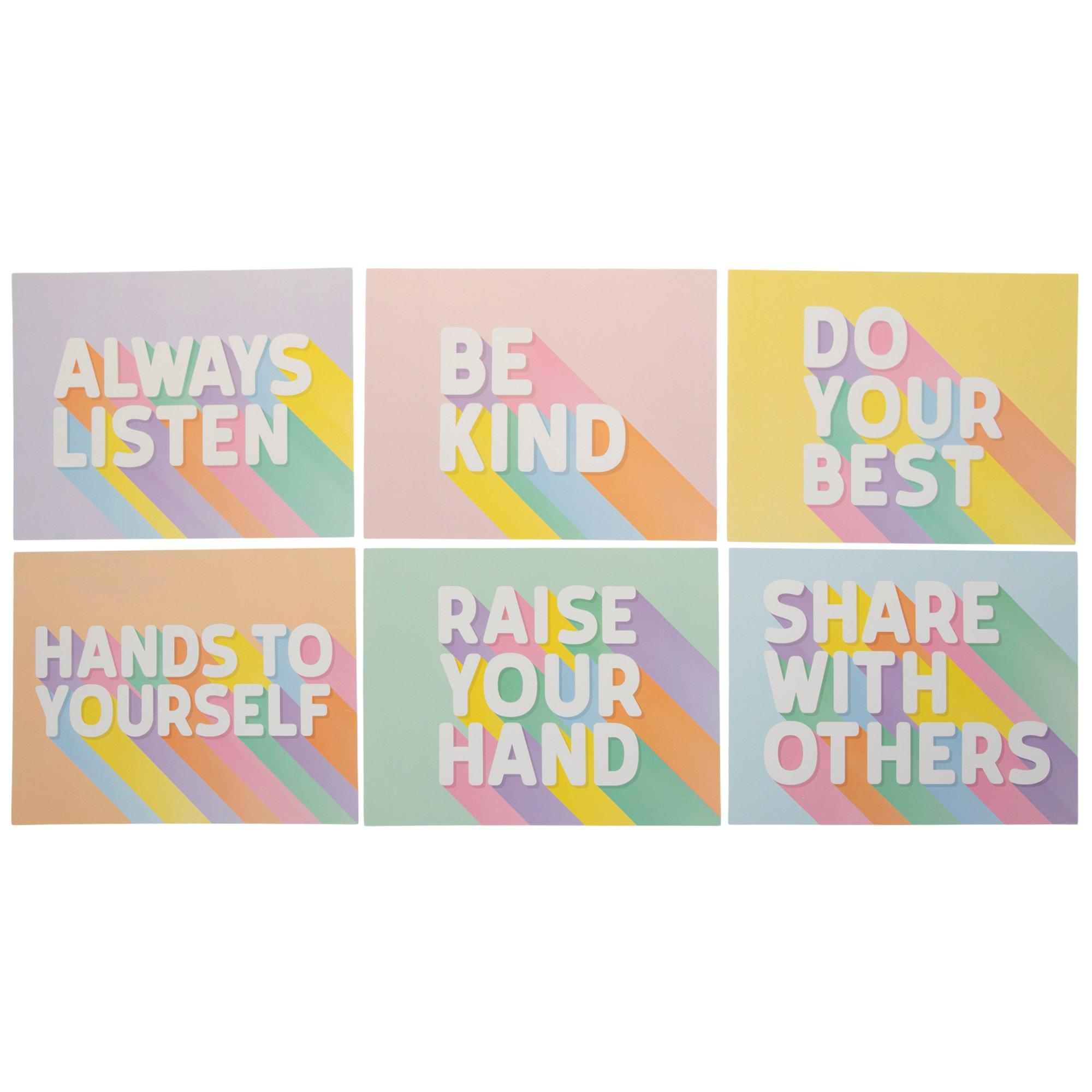 Pastel Class Rules Posters | Hobby Lobby | 6404172