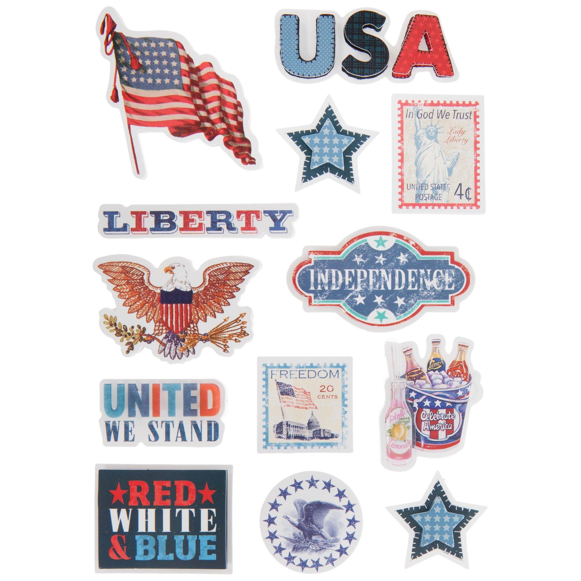 Patriotic 3D Stickers | Hobby Lobby | 6408082
