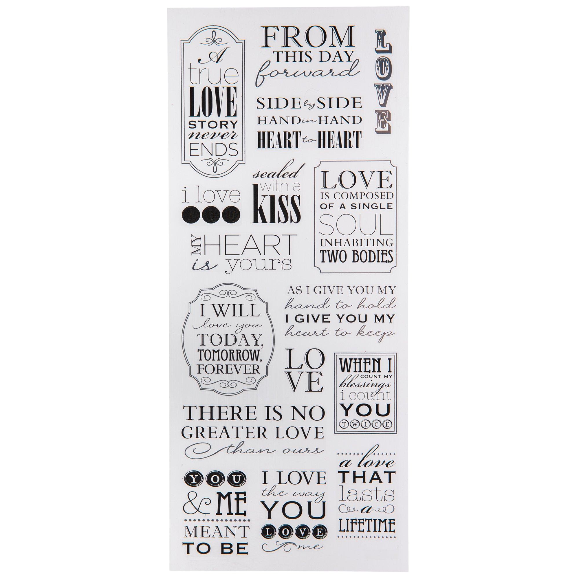 Love Foil Stickers | Hobby Lobby | 650366
