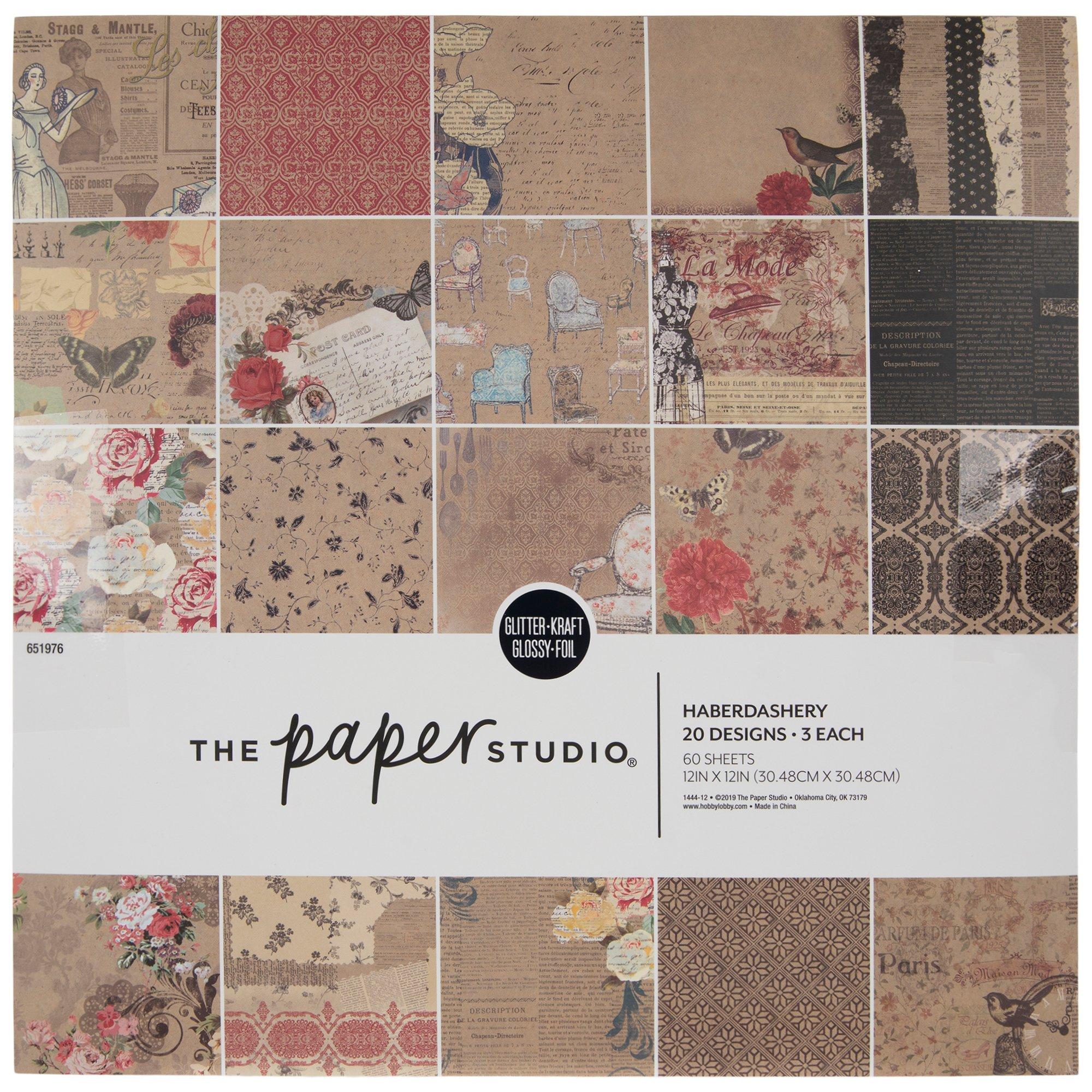 Haberdashery Kraft Paper Pack - 12" x 12" | Hobby Lobby | 651976