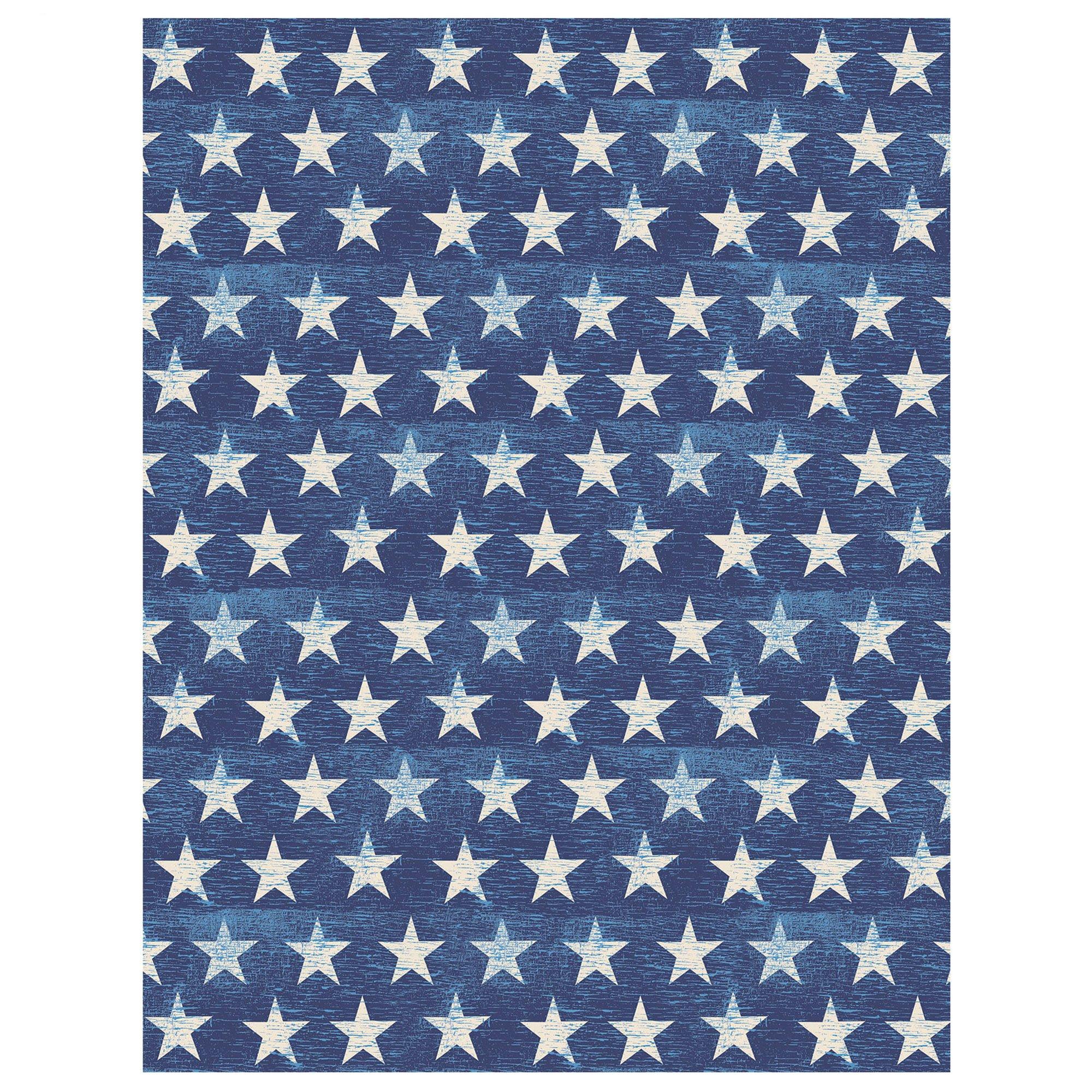 Blue Crackled Stars Scrapbook Paper - 8 1/2" x 11" | Hobby Lobby | 665976
