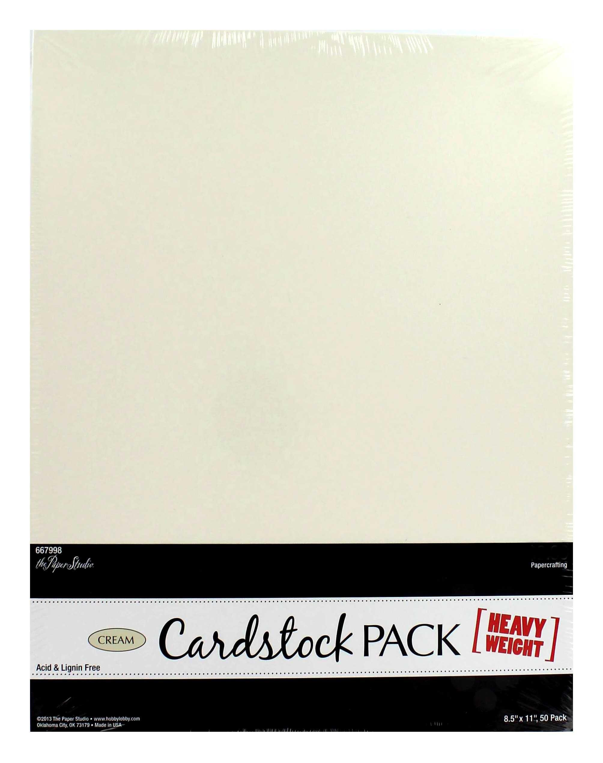 Cardstock Paper Pack - 8 1/2" x 11" | Hobby Lobby | 667998