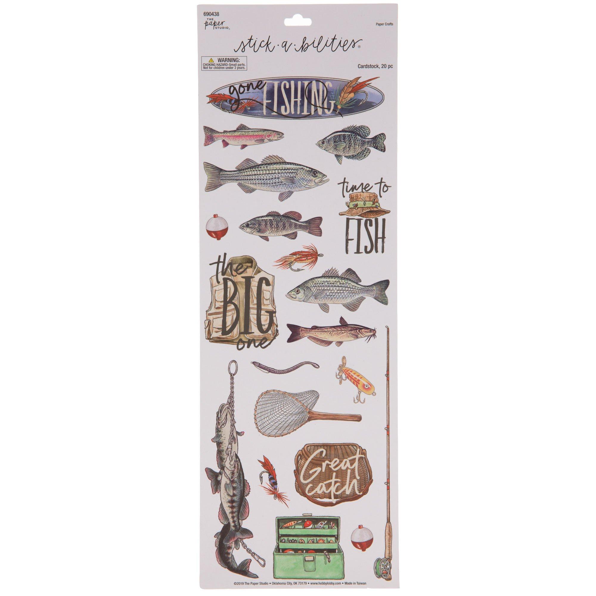 Gone Fishing Stickers | Hobby Lobby | 690438