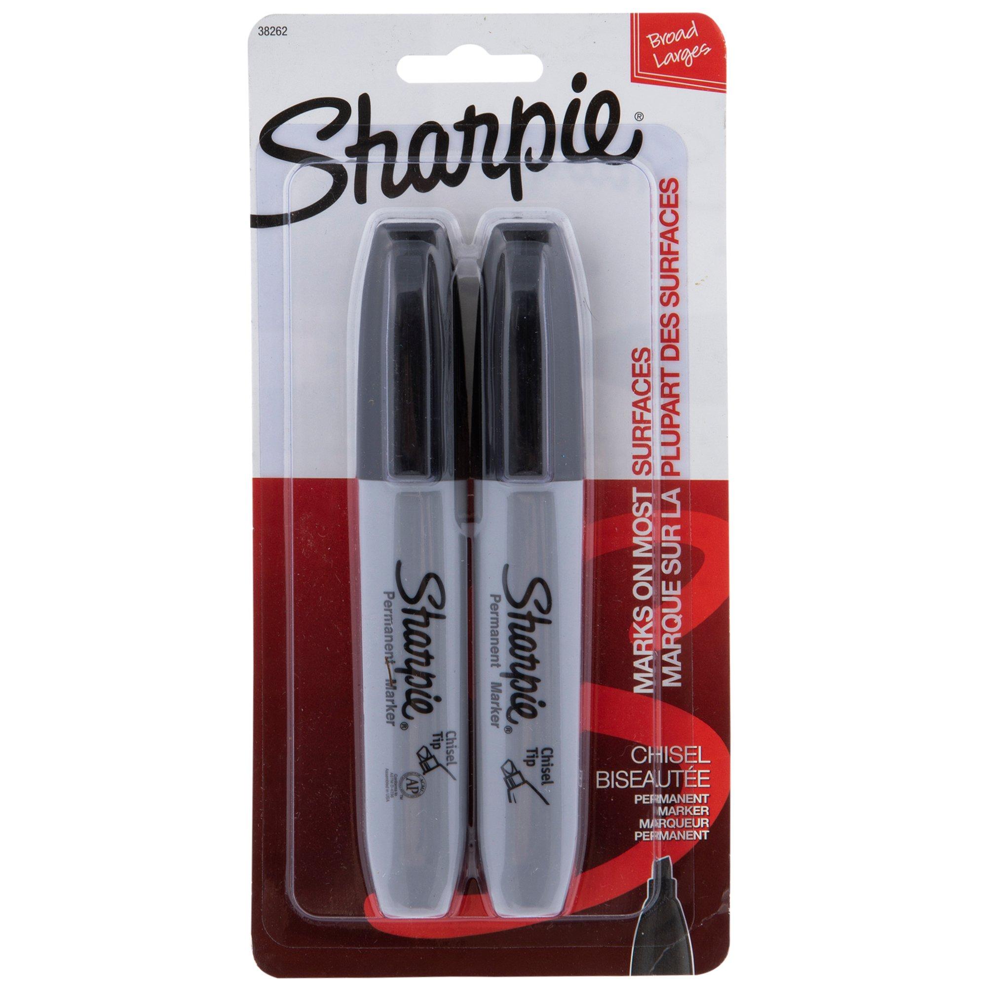 Black Chisel Point Sharpie Markers - 2 Piece Set | Hobby Lobby | 702126