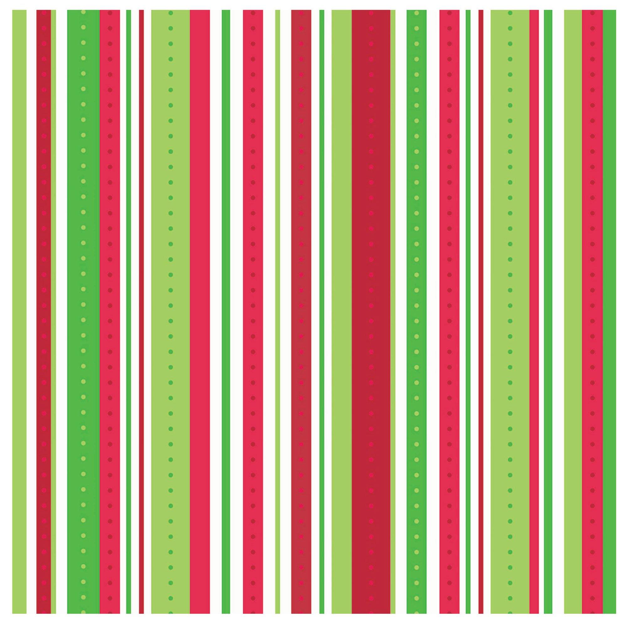 Christmas Dotted & Striped Scrapbook Paper - 12" x 12" | Hobby Lobby ...