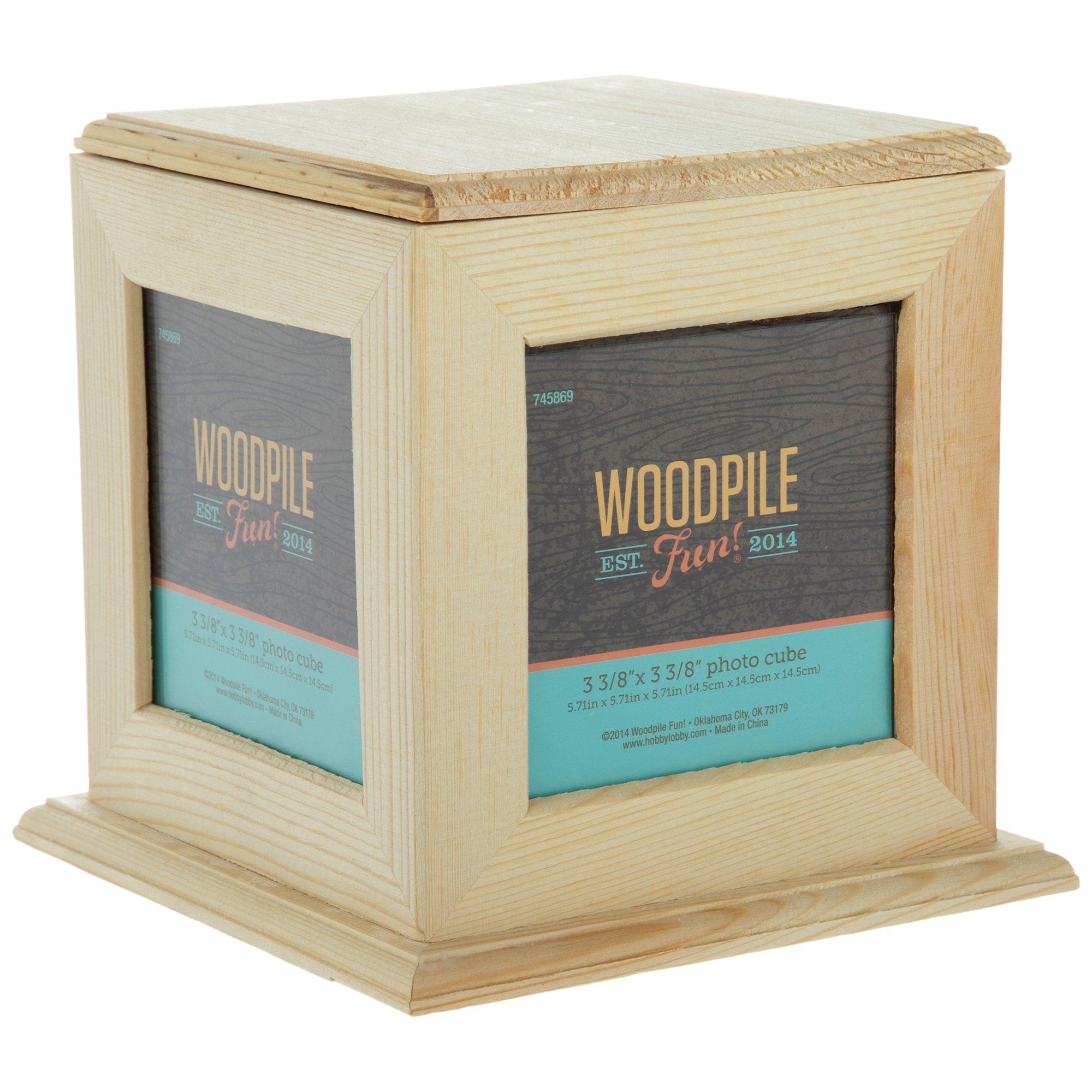 Spinning Cube Wood Frame | Hobby Lobby | 745869