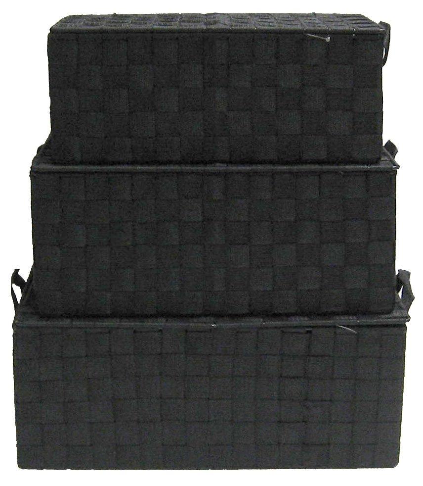 Black Rectangle Basket Set | Hobby Lobby | 748962