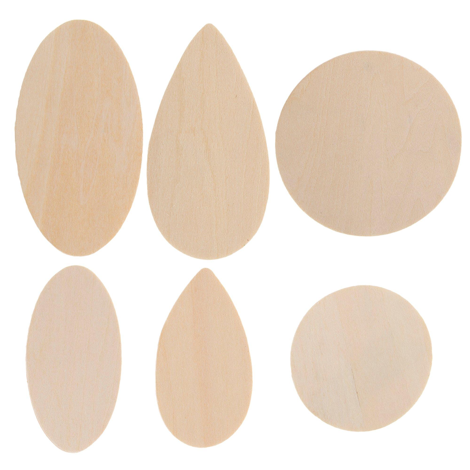Teardrops, Ovals & Circles Wood Shapes | Hobby Lobby | 756247