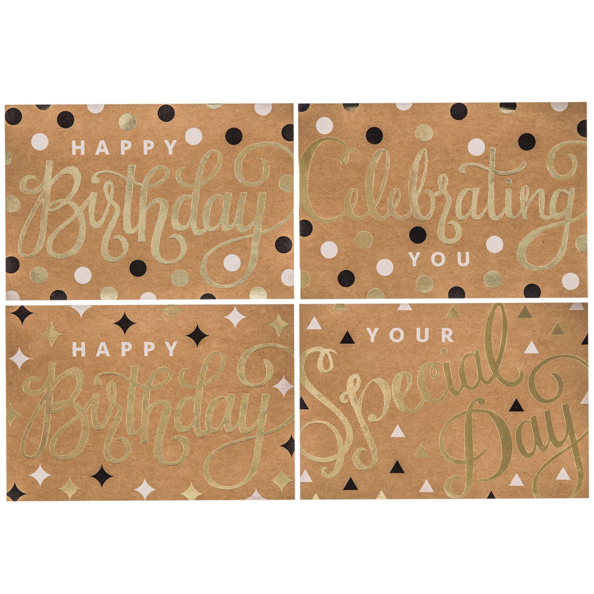 Kraft & Gold Birthday Cards | Hobby Lobby | 819466