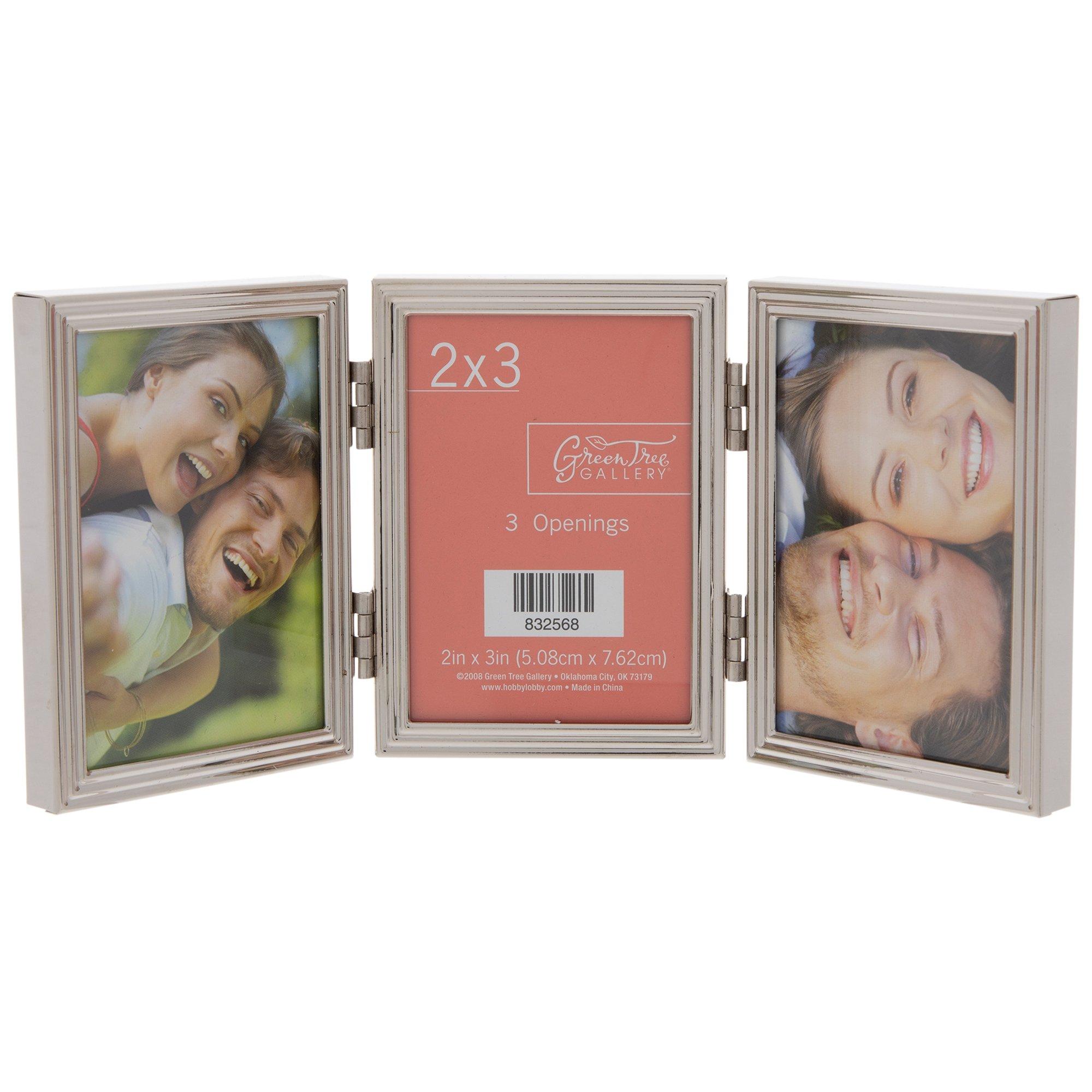 Ridged Metal Folding Collage Frame - 2" x 3" | Hobby Lobby | 832568