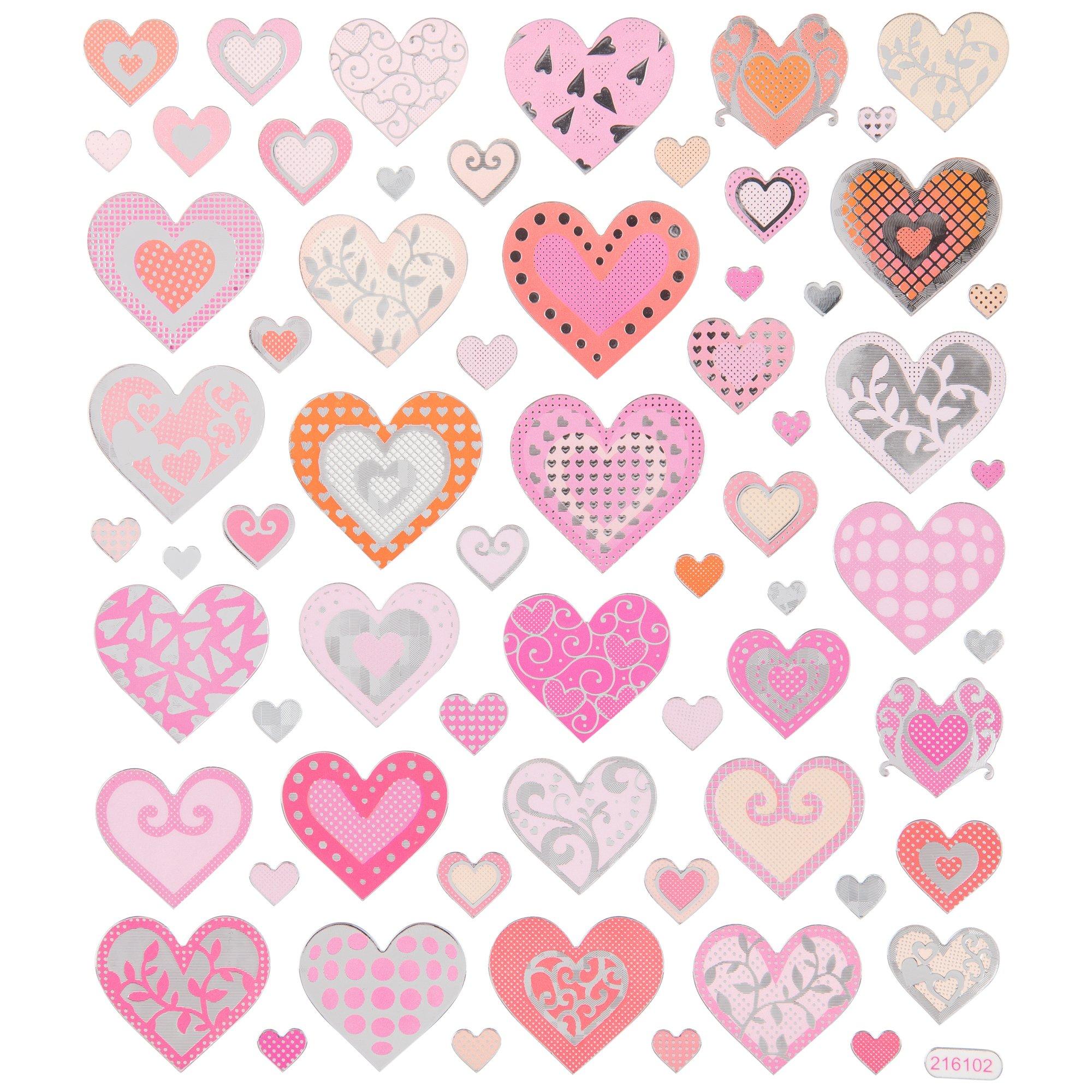 Heart Foil Stickers | Hobby Lobby | 854117