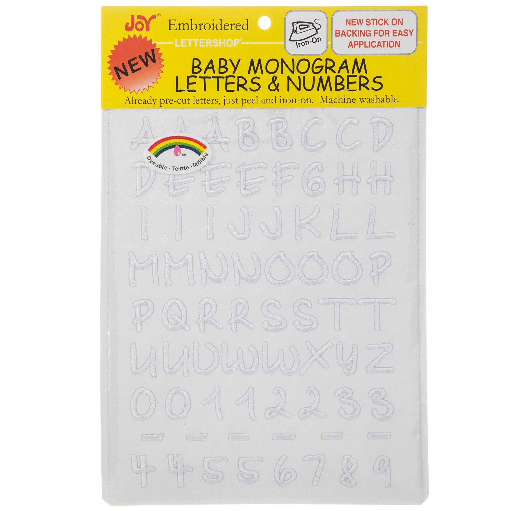 Iron On Embroidery Letters