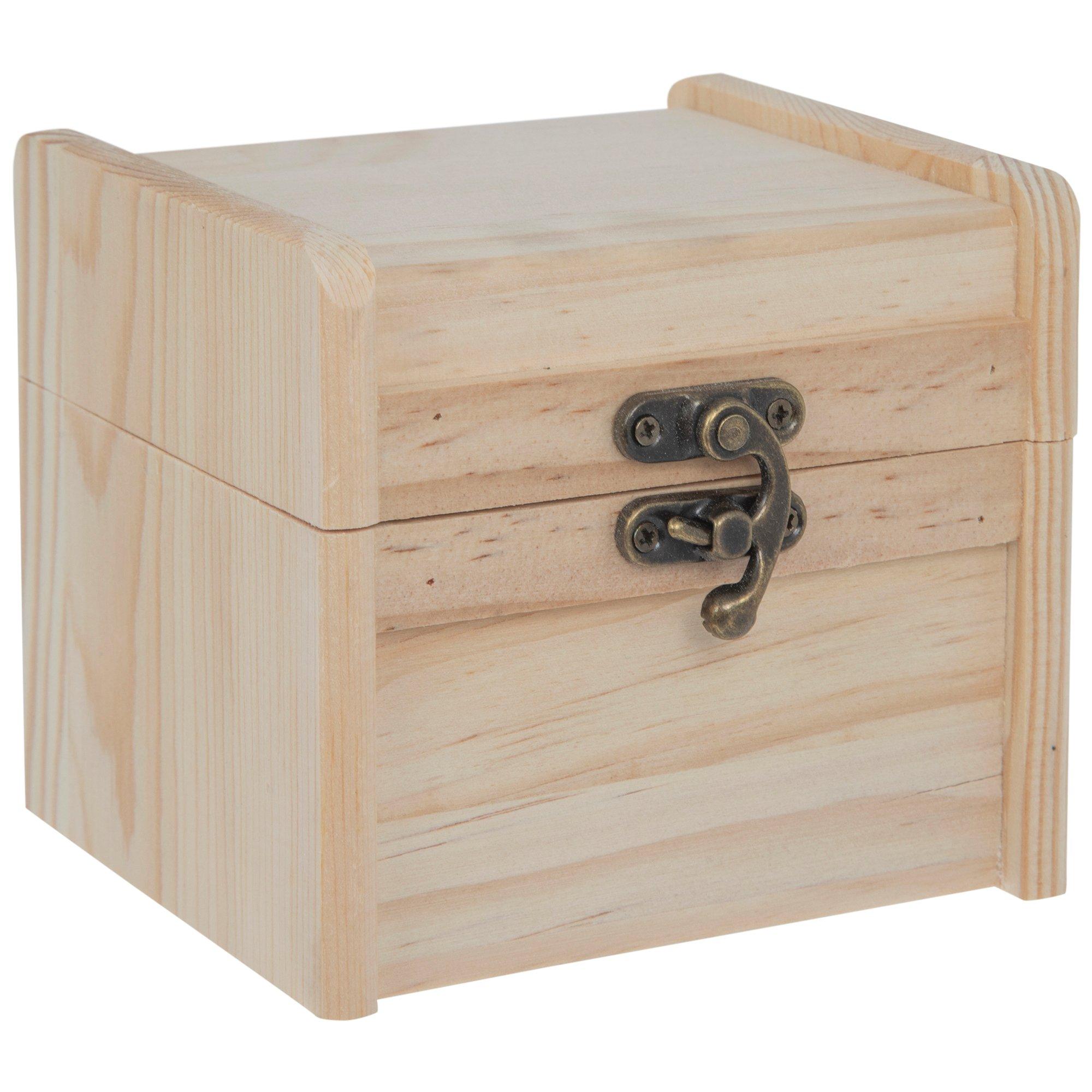 Wood Chest With Metal Clasp | Hobby Lobby | 919944