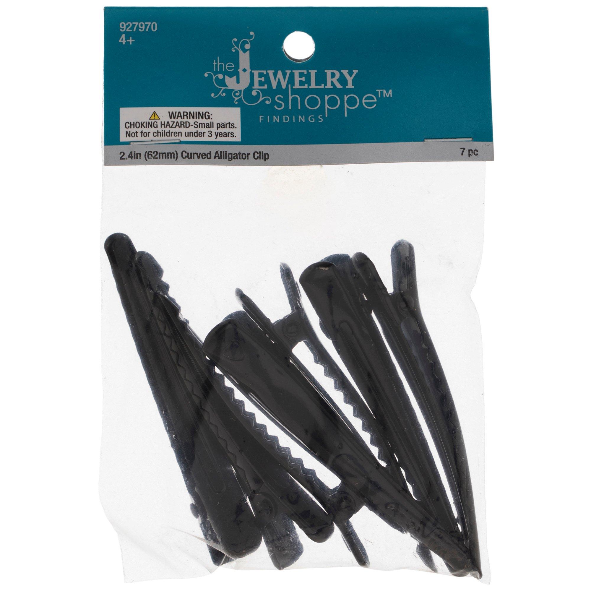 Black Heart Curved Alligator Clips - 62mm | Hobby Lobby | 927970