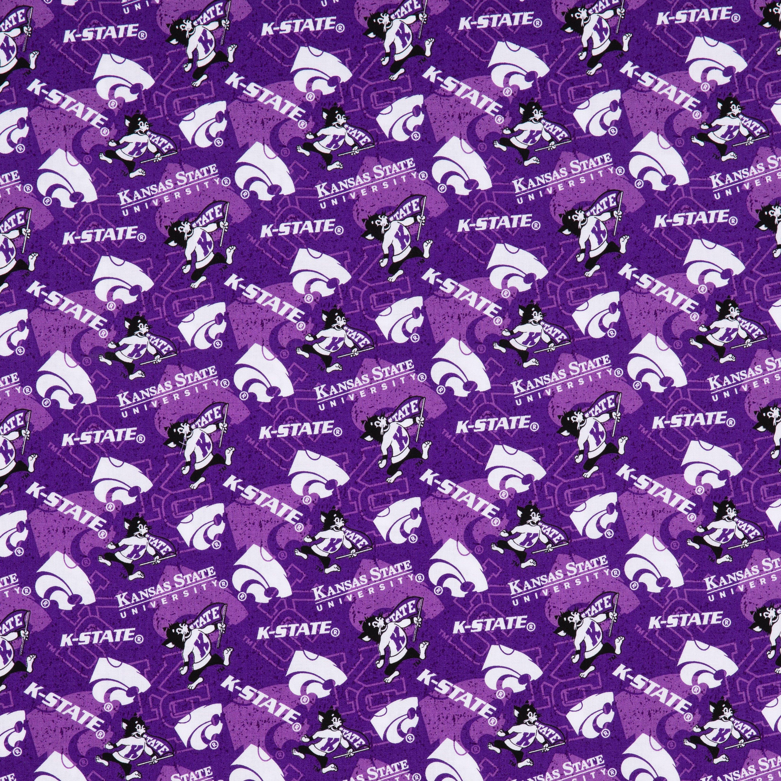 Kansas State Allover Collegiate Cotton Fabric | Hobby Lobby | 952523