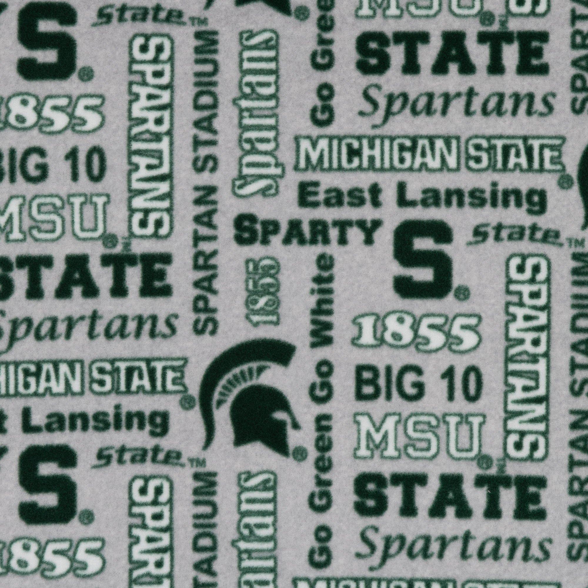 Michigan State Allover Collegiate Fleece Fabric | Hobby Lobby | 953042