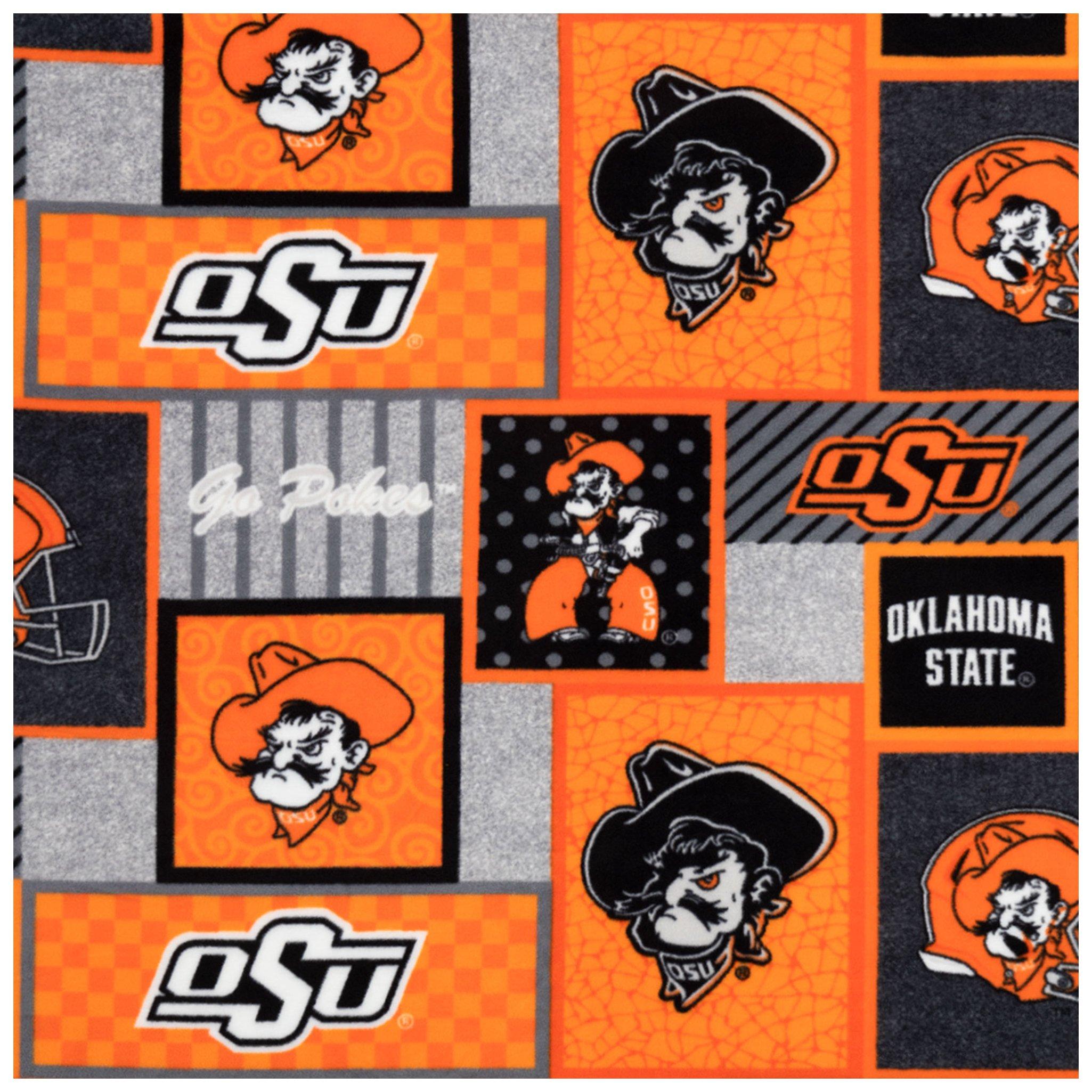 Oklahoma State Block Collegiate Fleece Fabric | Hobby Lobby | 953661