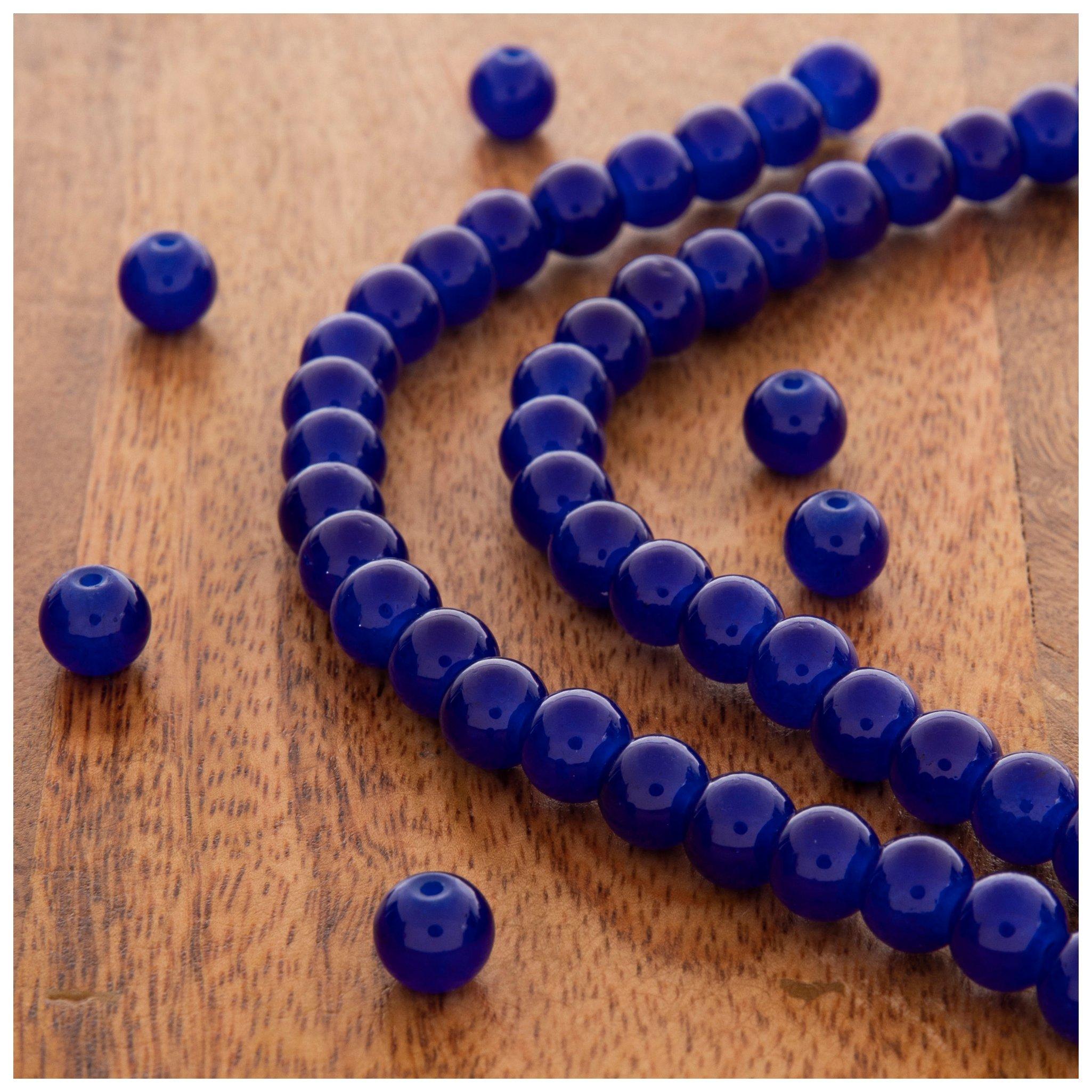 Round Dyed Glass Bead Strands | Hobby Lobby | 967471