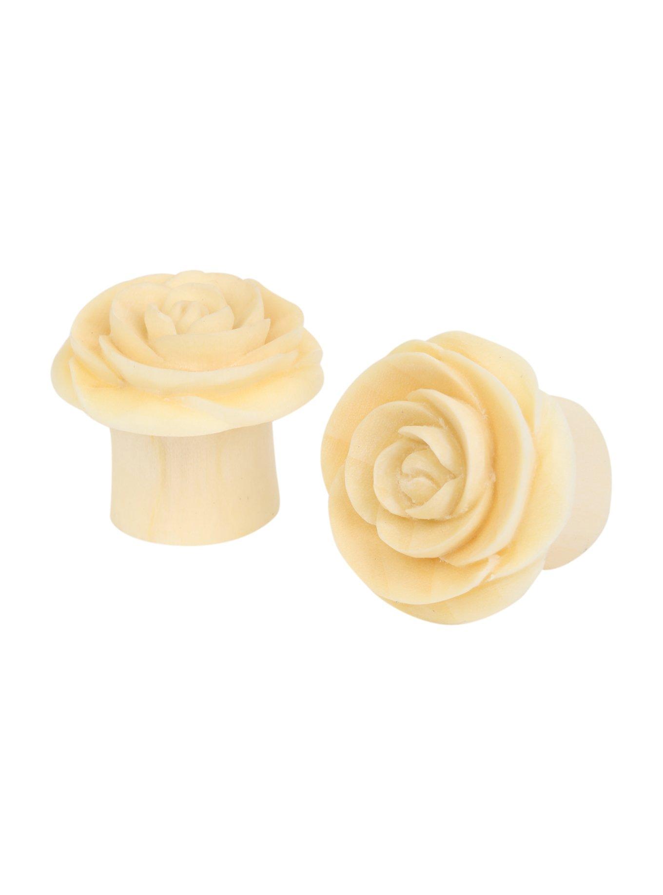 Urban Star Crocodile Wood Rosebud Plug 2 Pack | Hot Topic