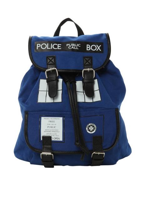 Doctor Who TARDIS Medium Slouch Backpack | Hot Topic