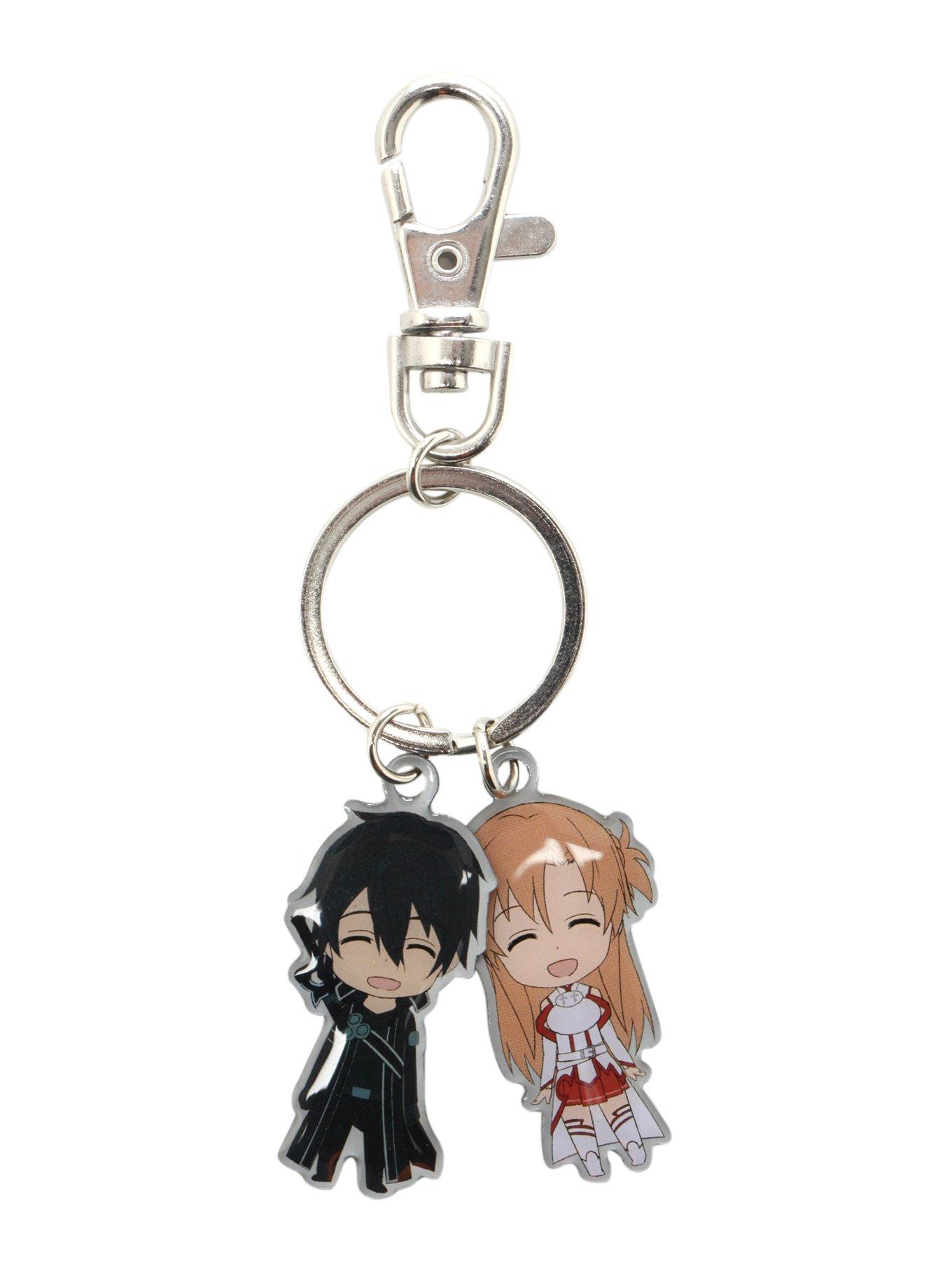 Sword Art Online Kirito & Asuna Metal Key Chain | Hot Topic