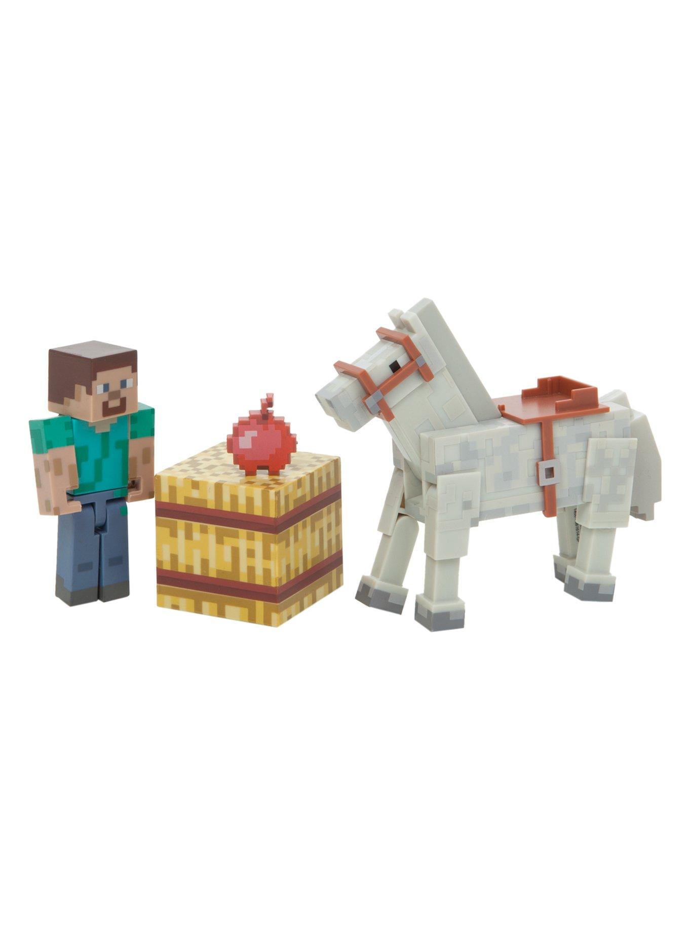Minecraft Series #2 Steve And Horse Action Figure | Hot Topic