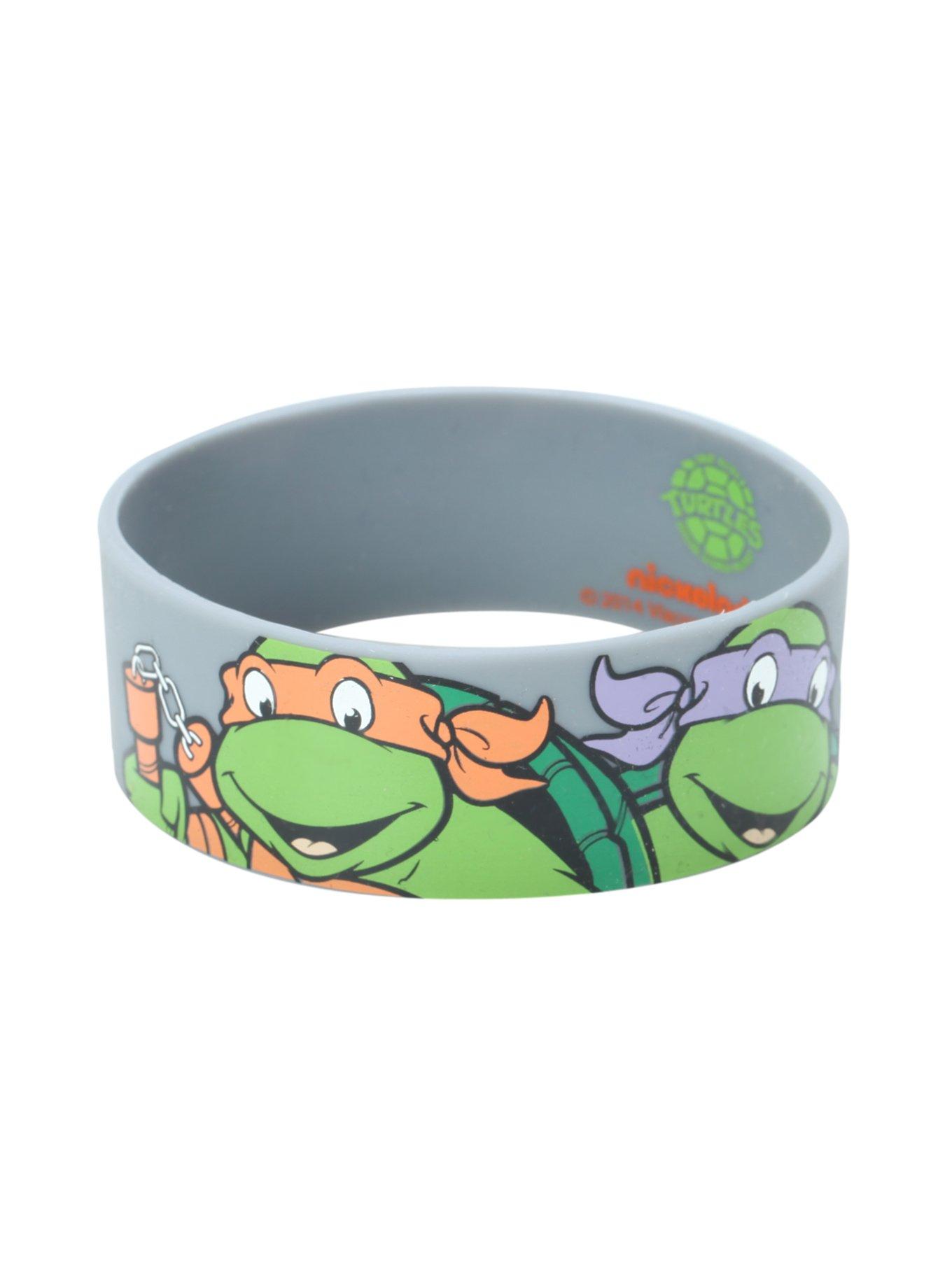 Teenage Mutant Ninja Turtles Characters Rubber Bracelet | Hot Topic