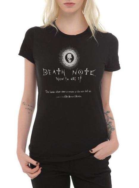 Death Note How To Use It Girls T-Shirt | Hot Topic