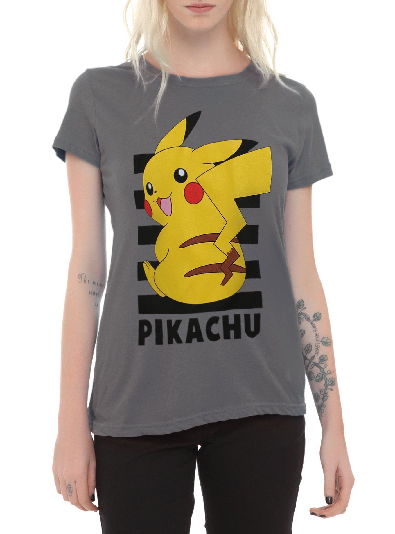 Pokemon Pikachu Stripes Girls T-Shirt | Hot Topic