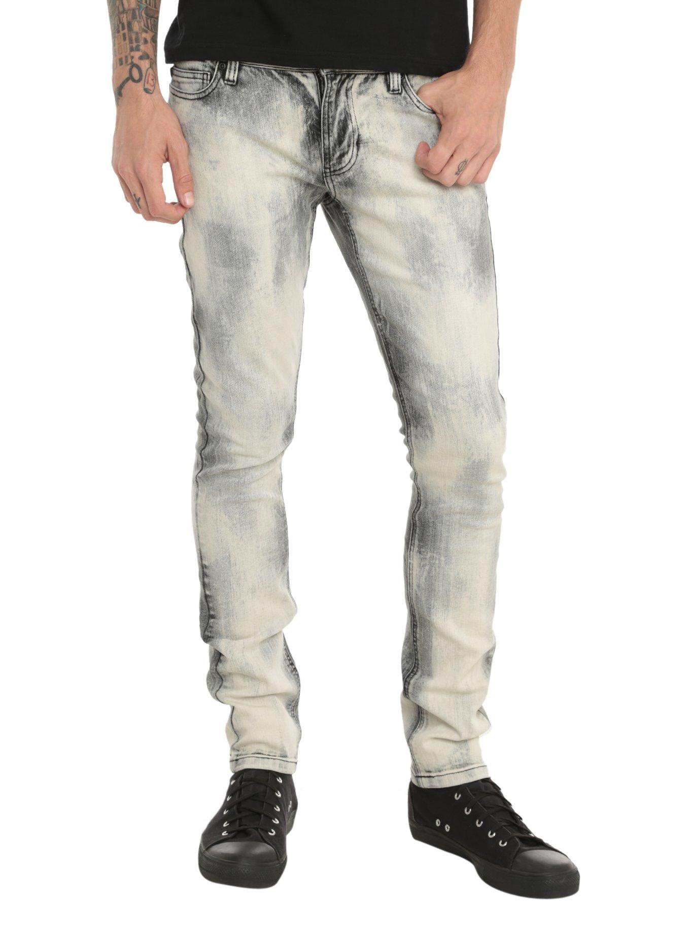 RUDE Black Bleach Acid Super Skinny | Hot Topic