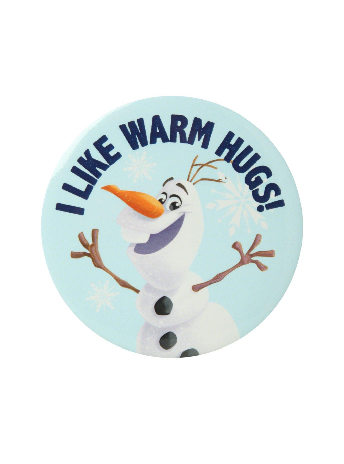 Disney Frozen Olaf Warm Hugs Button Mirror | Hot Topic