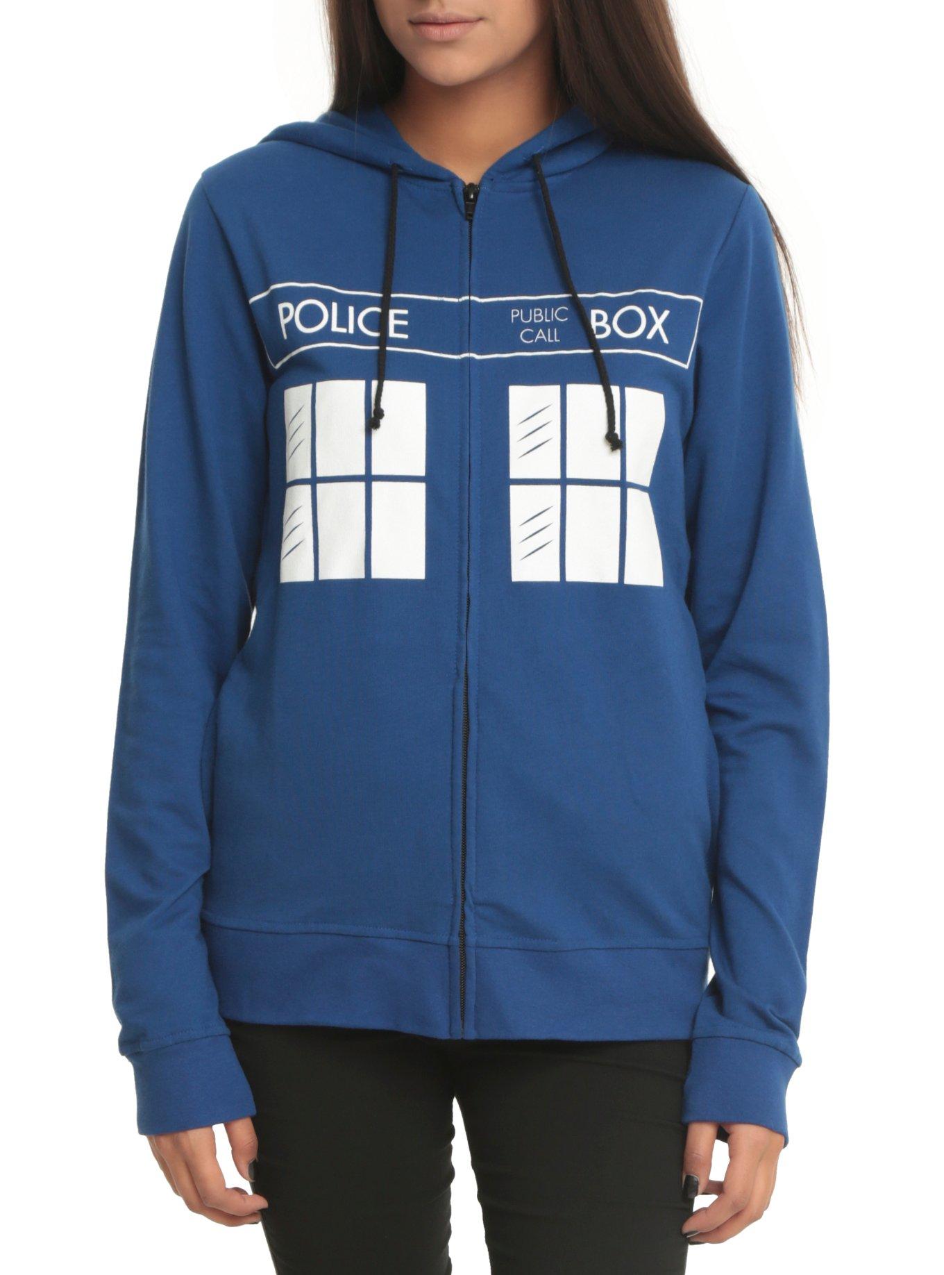 Doctor Who TARDIS Flying Girls Hoodie | Hot Topic