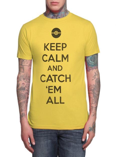 Pokemon Keep Calm Catch 'Em All T-Shirt | Hot Topic